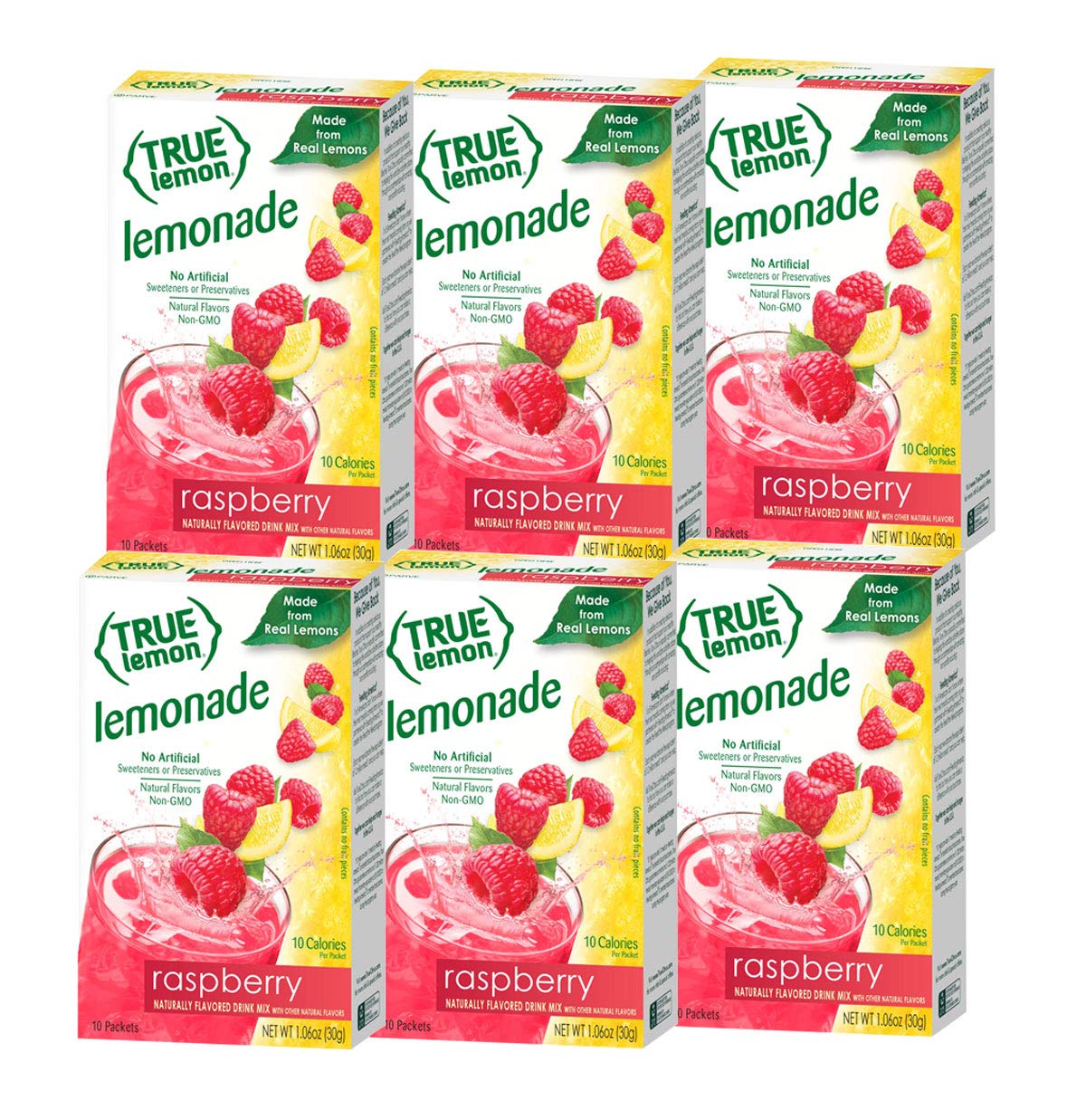 Amazon.com : True Lemon Raspberry Lemonade 10 count - 6 pack : True ...