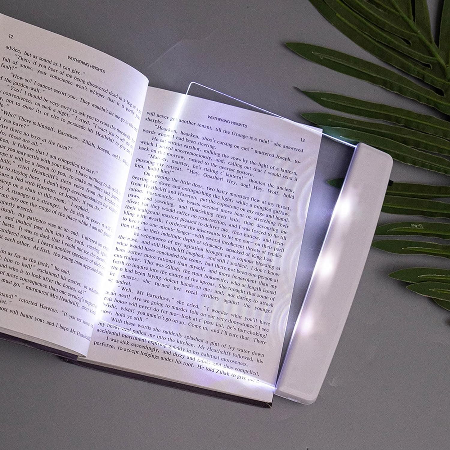 Sihfrool Flat Book Light Page Book Light for Reading in Bed at Night ...