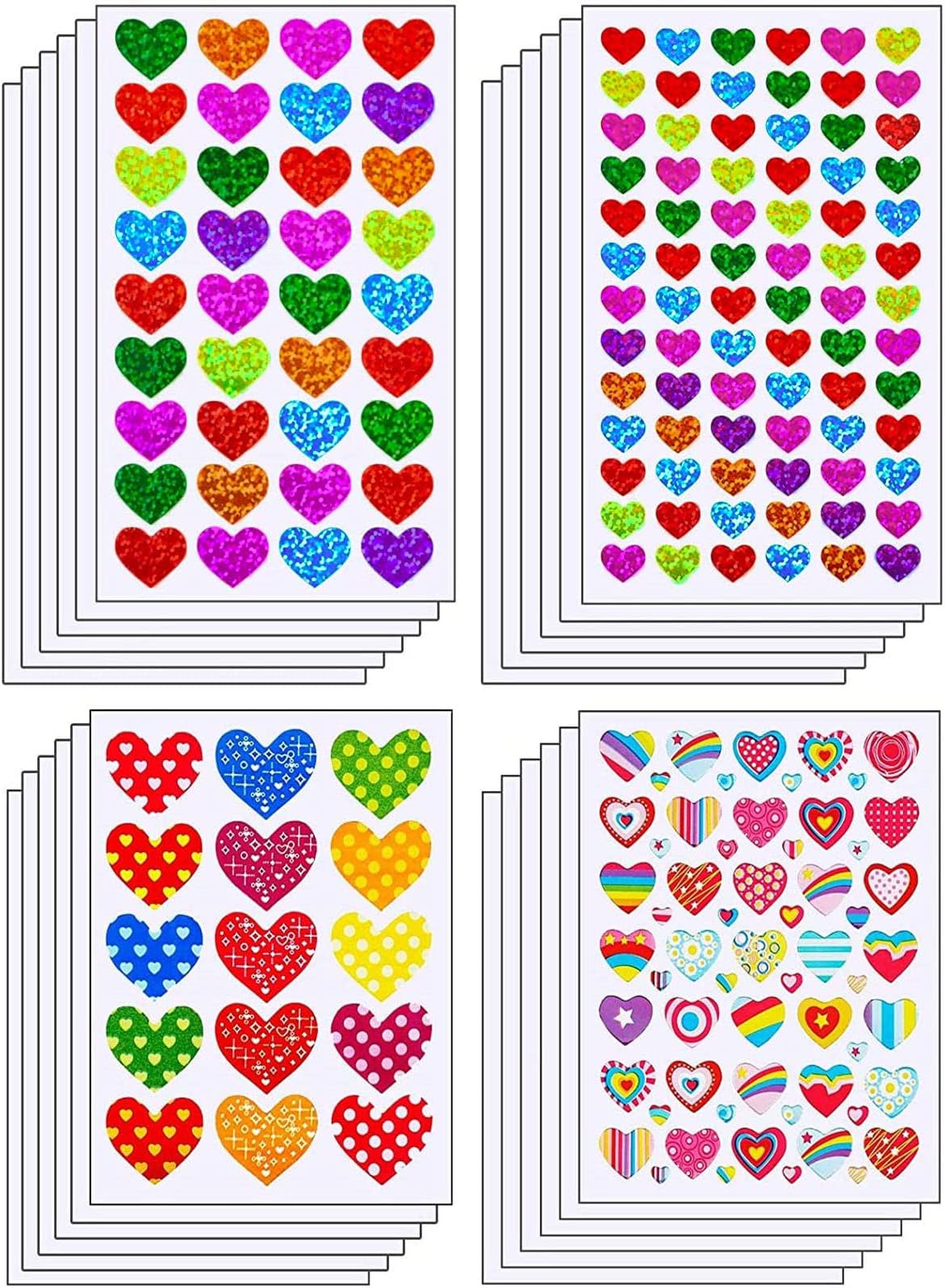 Amazon.com: 5060 PCS Small Shiny Dot Colored Stickers - 1/4" and 1/2 ...