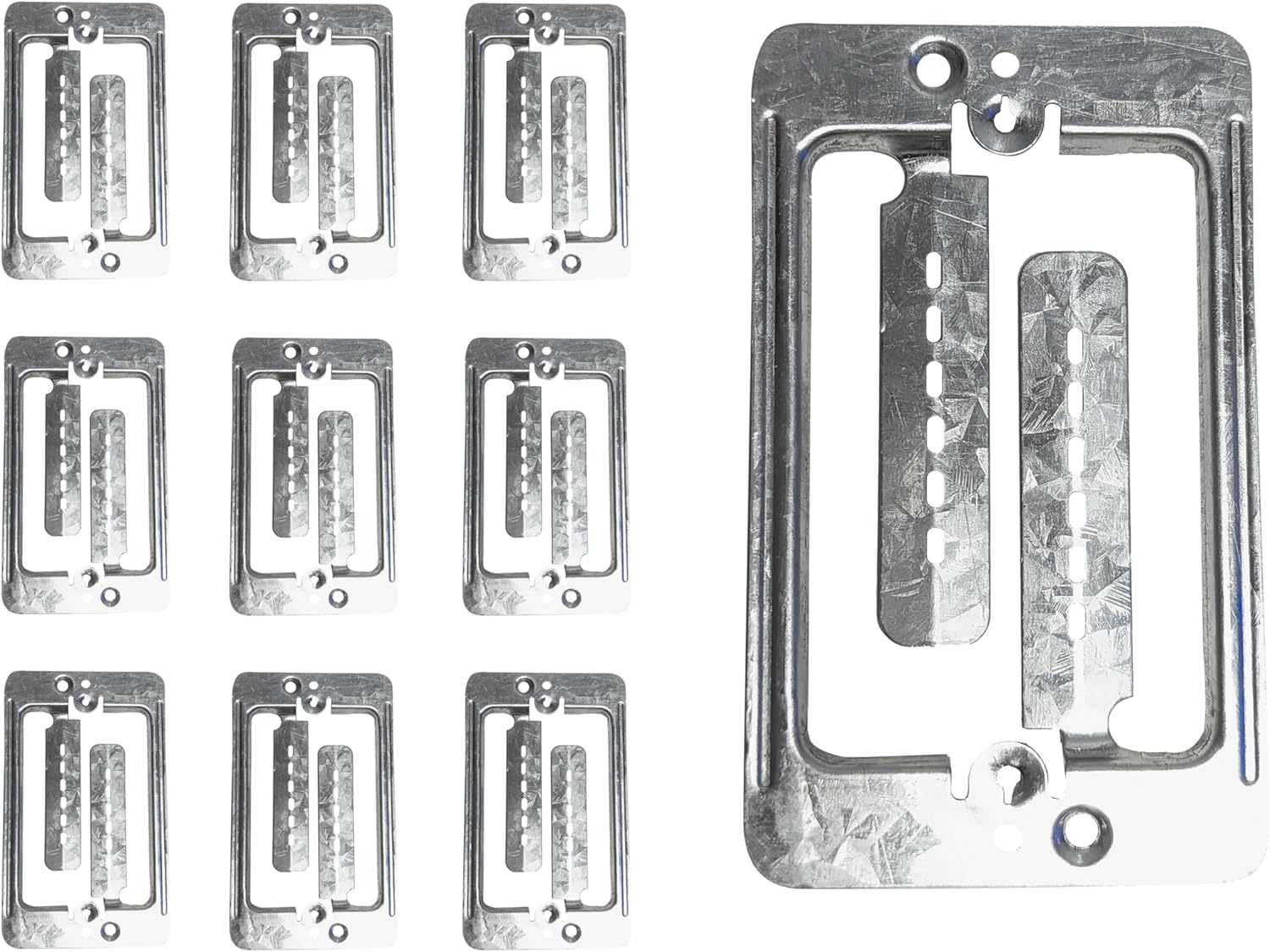 BestMounts - 10 Pack Low Voltage Mounting Brackets 1 Gang Multipurpose ...
