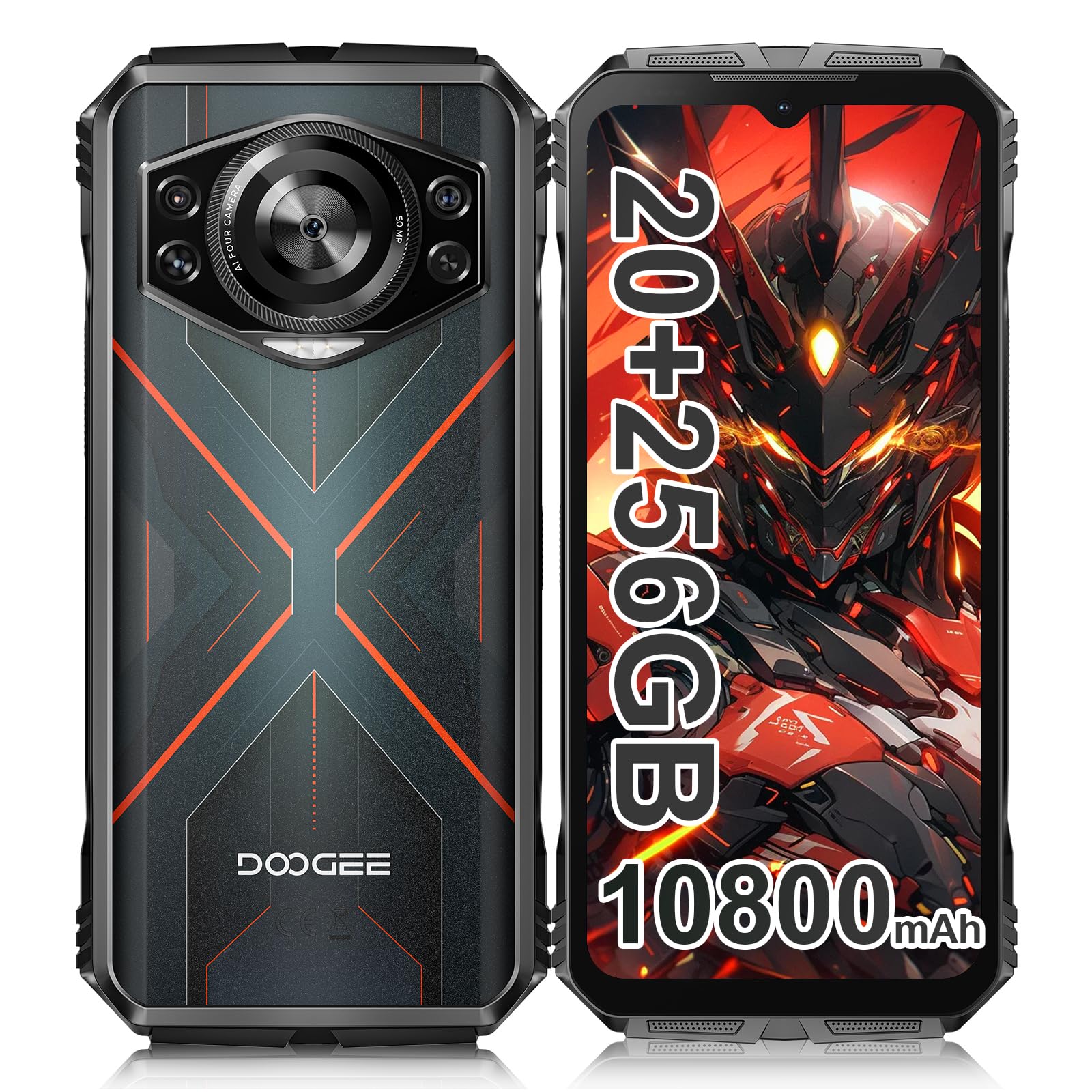 Amazon.com: DOOGEE S Cyber Rugged Smartphone, Android 14 Rugged Phone ...
