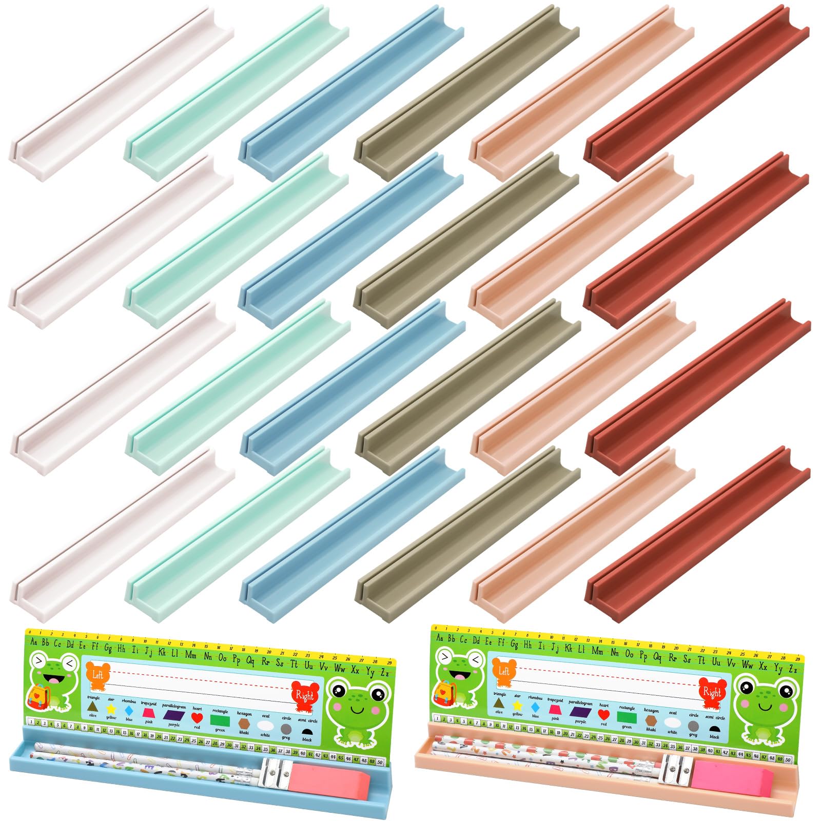 Snapklik.com : Jetec 24 Pcs Classroom Desk Name Plates Holder Index ...
