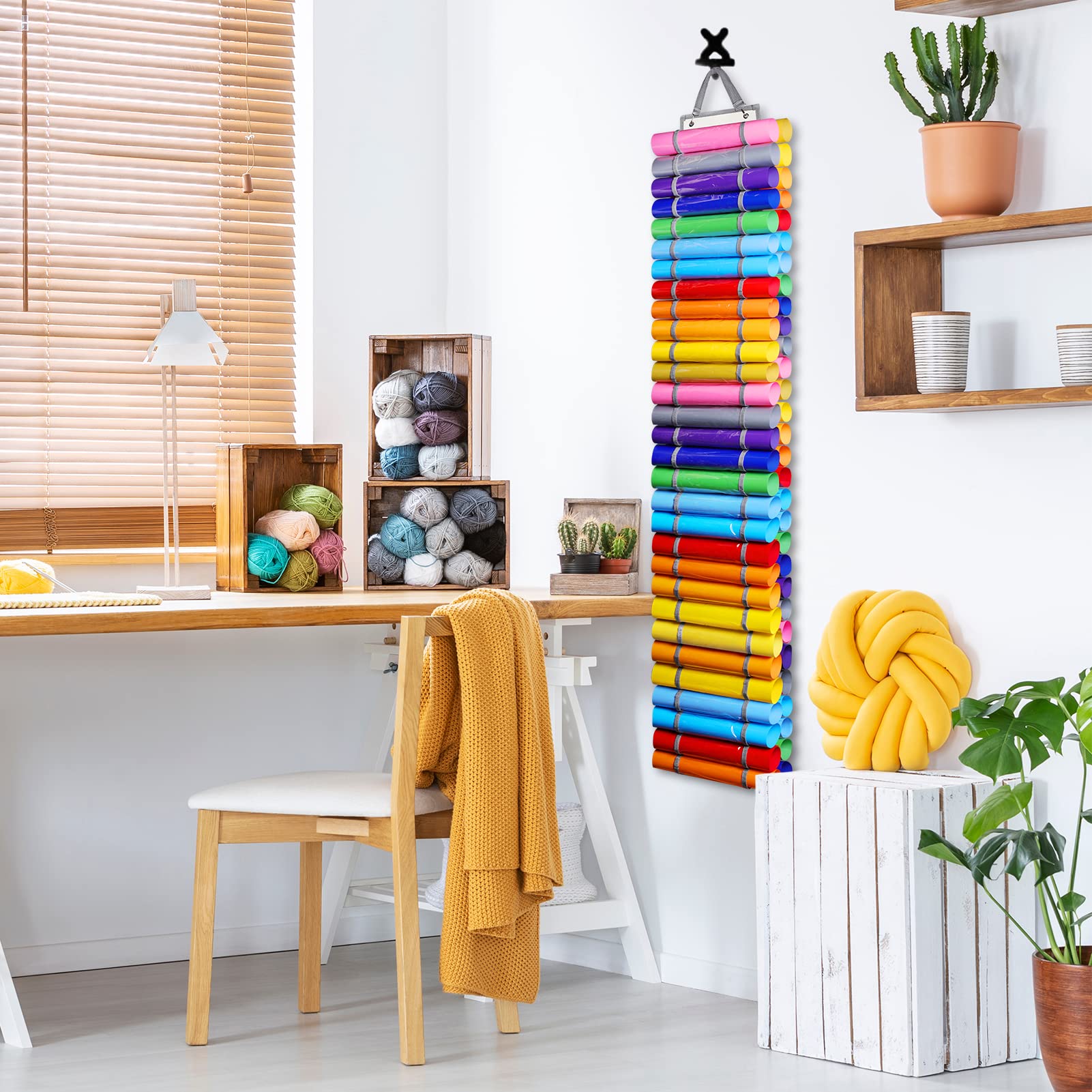 Snapklik.com : AROUY Vinyl Storage Organizer - Vinyl Roll Holder Wall ...