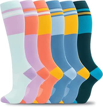 Amazon.com: fenglaoda Compression Socks for Women Men Support ...