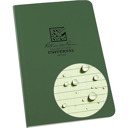 Amazon.com : Rite in the Rain Weatherproof Soft Cover Pocket Notebook ...