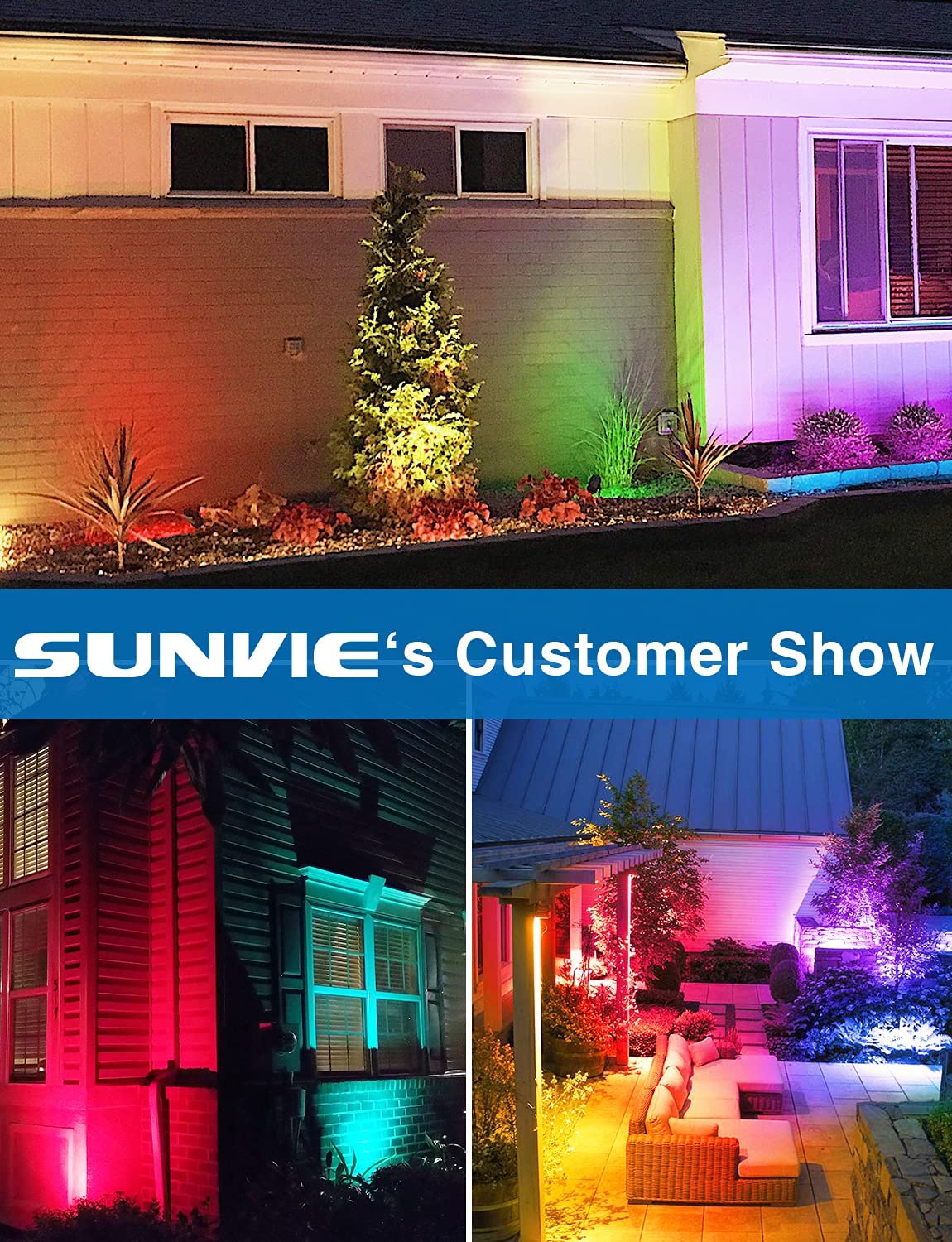 Outdoor RGBW Spotlight RGBW Outdoor Spotlight - 16 Color Changing LED ...