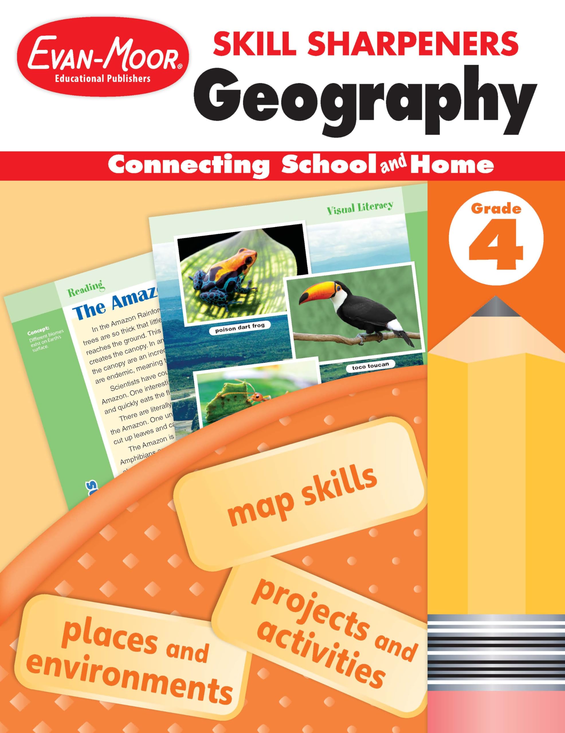 Skill Sharpeners: Geography, Grade 4 Workbook: Evan-Moor Educational ...