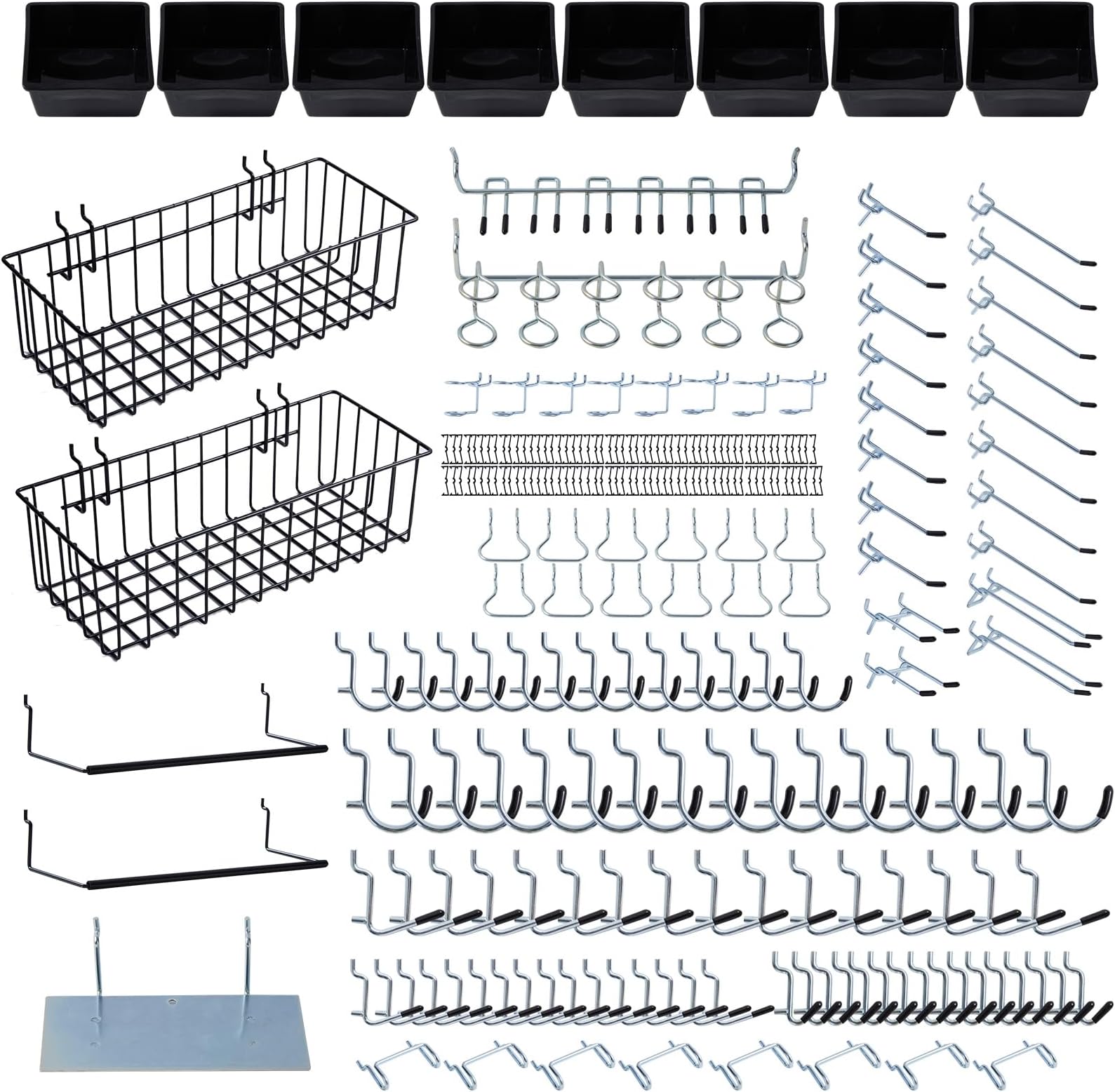 Daanxw 246PCS Pegboard Accessories Organizer Kit,Includes Pegboard ...