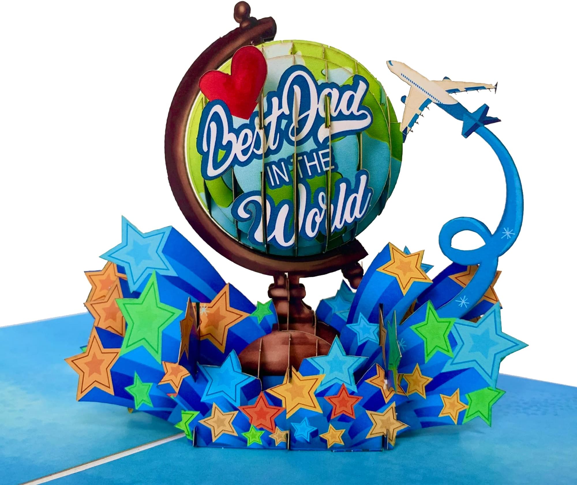 Amazon.com : By 22CRAFT - Best Dad In The World Fathers Day Card For ...