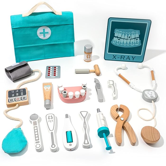 Buy ROBUD Doctor Kit for Kids with Teeth Toy Dentist Kit for Kids ...