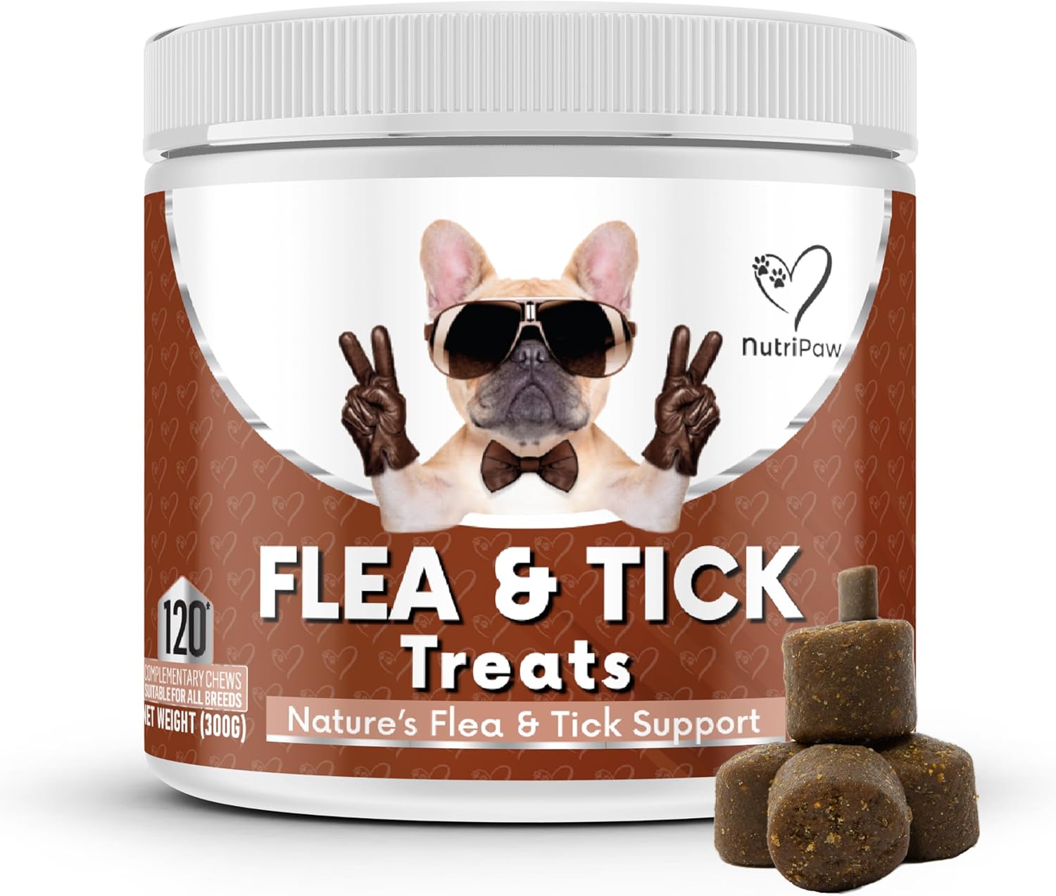 NutriPaw Flea and Tick Chews for Dogs - Natural Flea and Tick ...