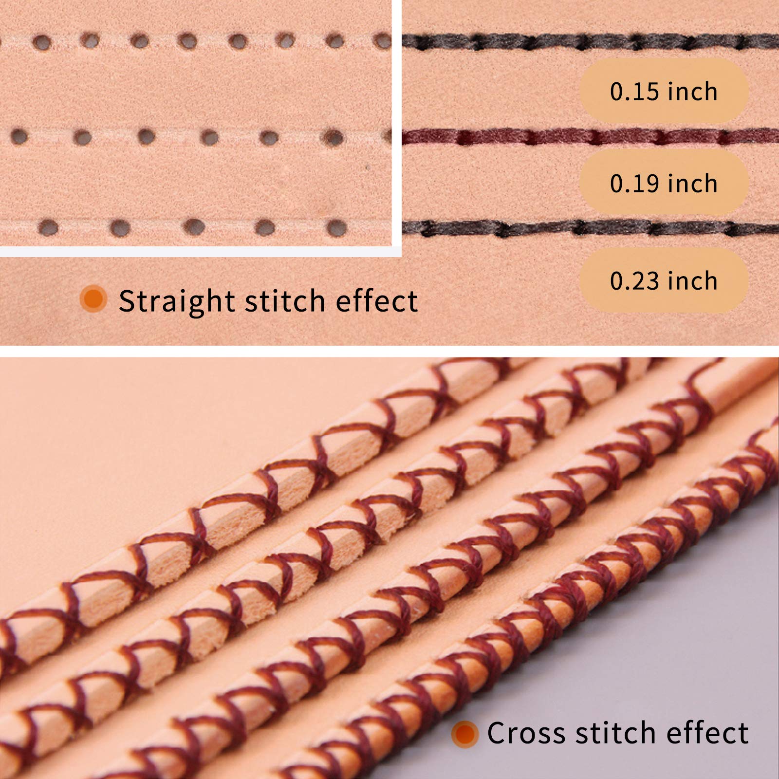 Snapklik.com : 3pcs Leather Hole Punch Set 4mm 2/4/6 Prong Row Hole ...