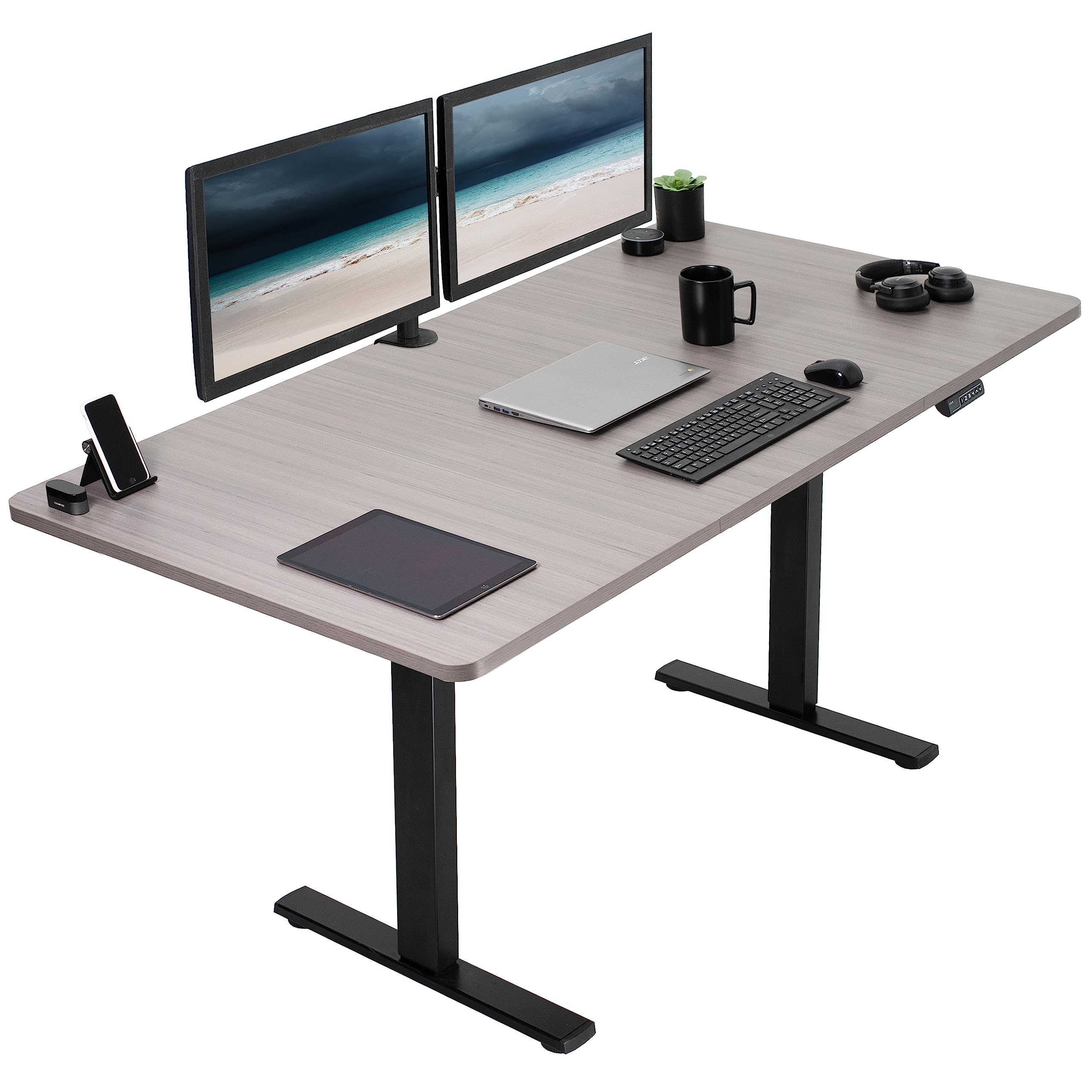 VIVO Electric 71 x 36 inch Standing Desk Workstation, Memory Controller ...