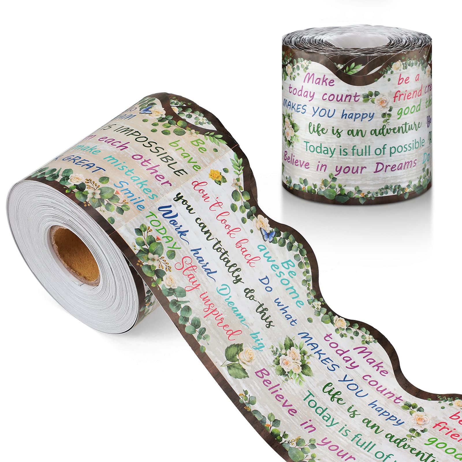 Buy 68.9 Feet Scalloped Bulletin Board Border Rustic Farmhouse Home ...