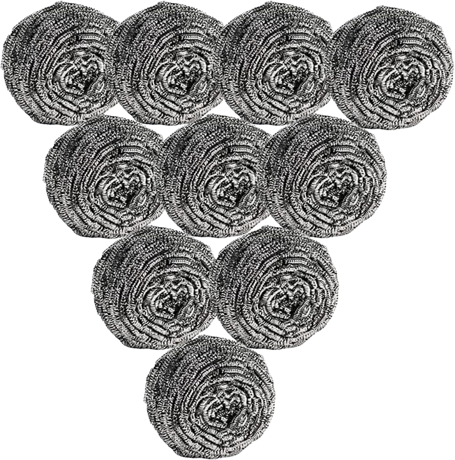Amazon.com: 10 Pack Steel Wool Scrubber,Flexible Stainless Steel ...