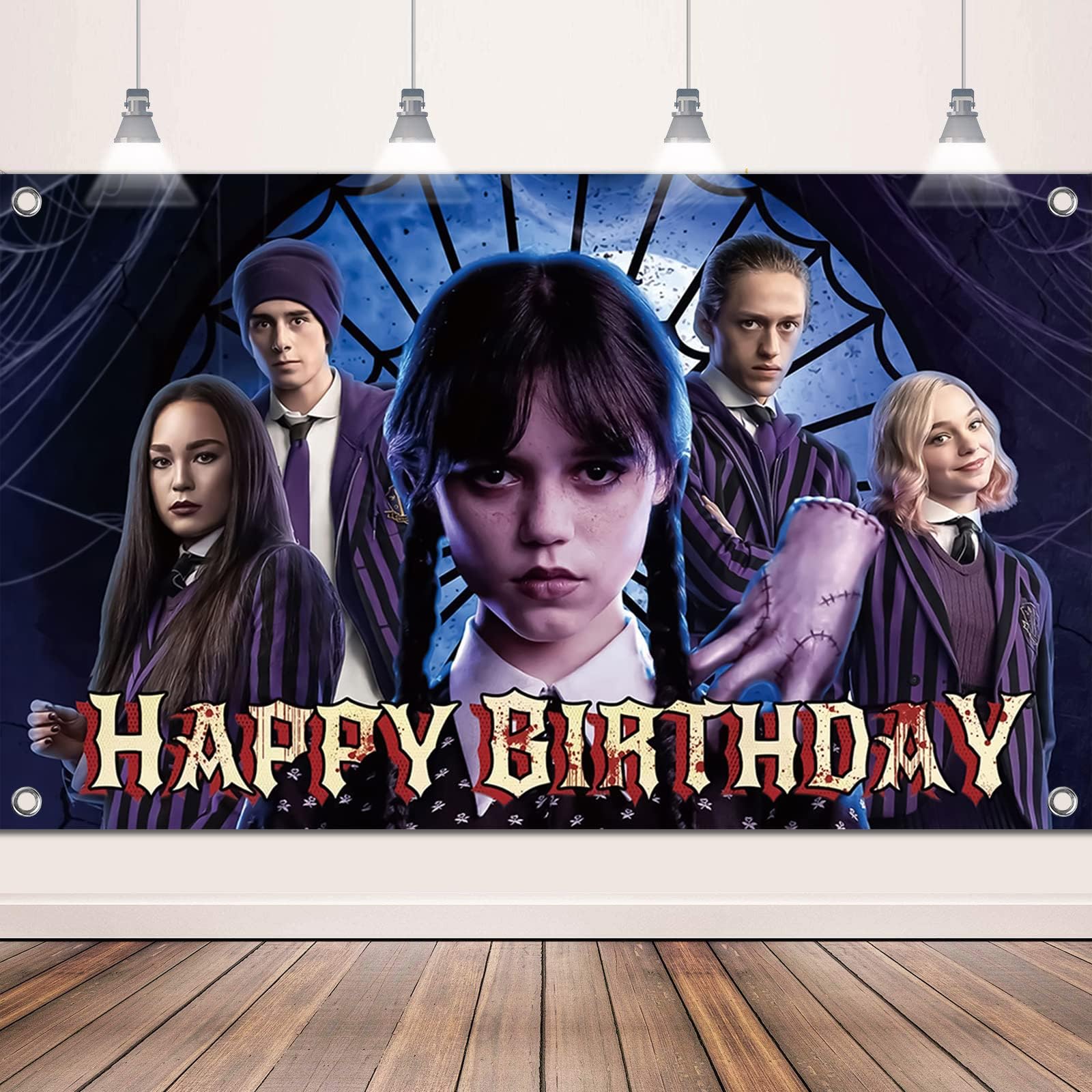 Amazon.com : Wednesday New Addams Party Supplies, Happy Birthday ...