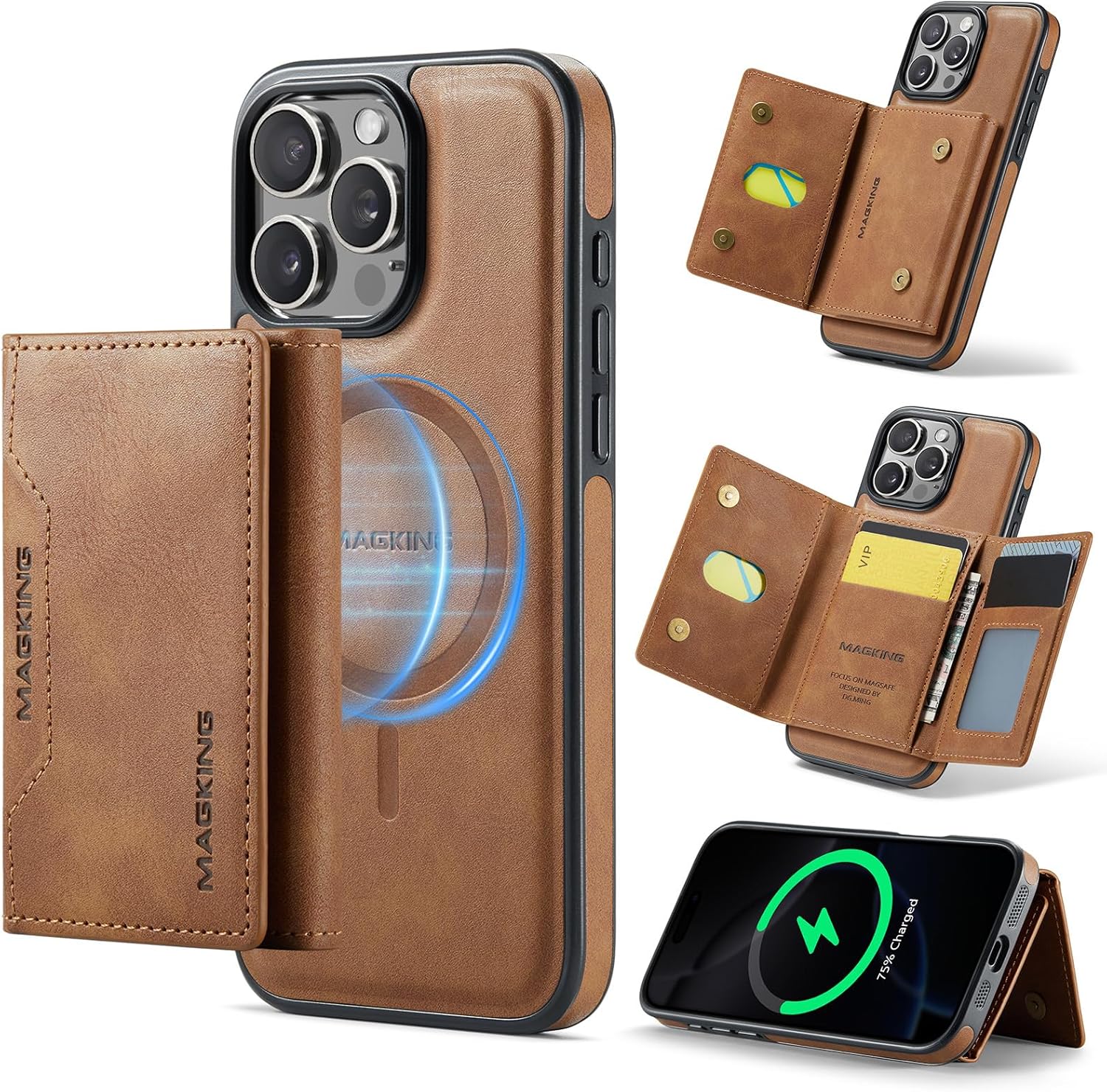 Amazon.com: SZHAIYU K2 2 in 1 Detachable Magnetic Phone Cases ...