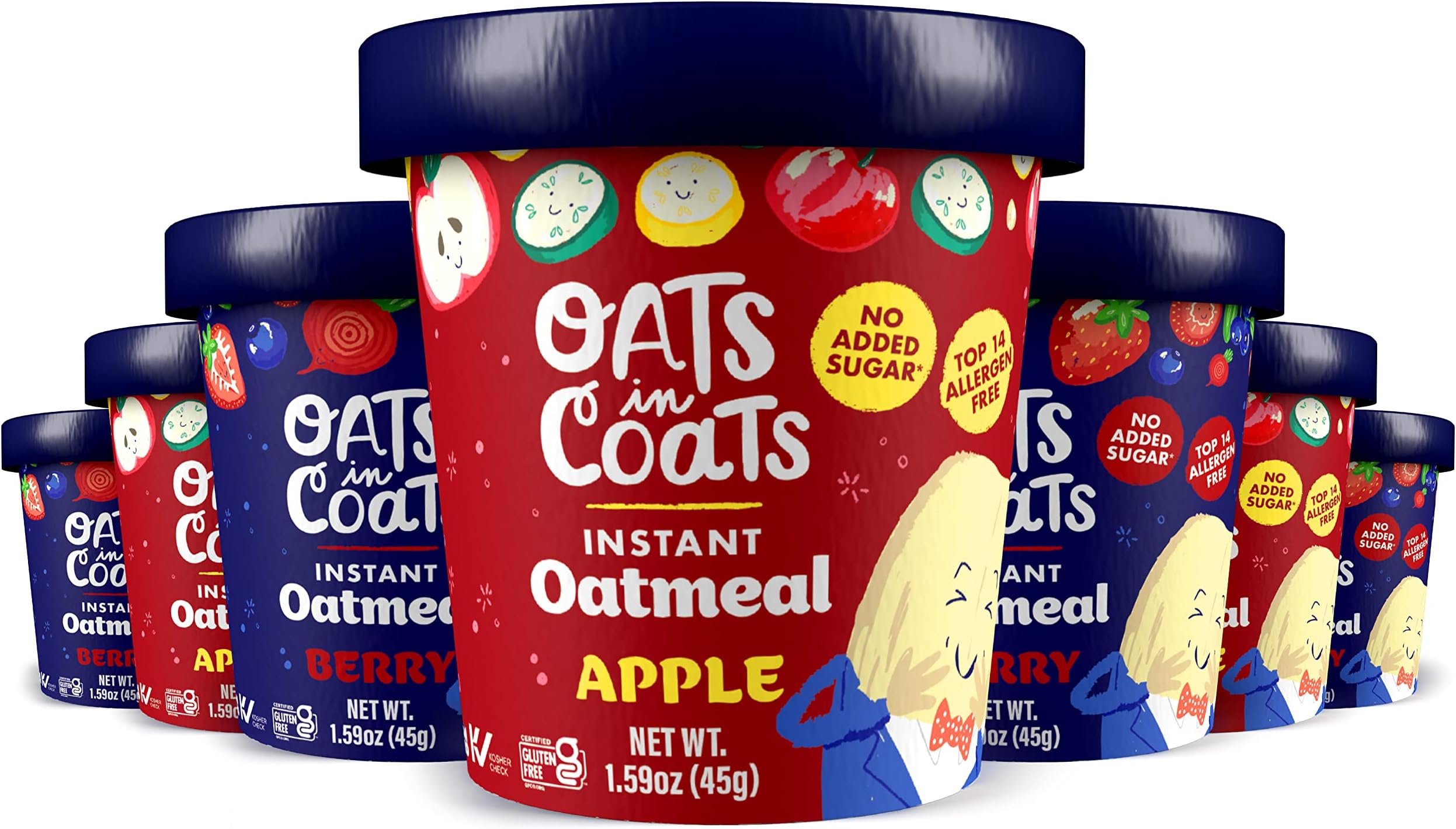 Amazon.com: Bakery On Main Oatmeal Cups, USDA Organic, Gluten-Free ...