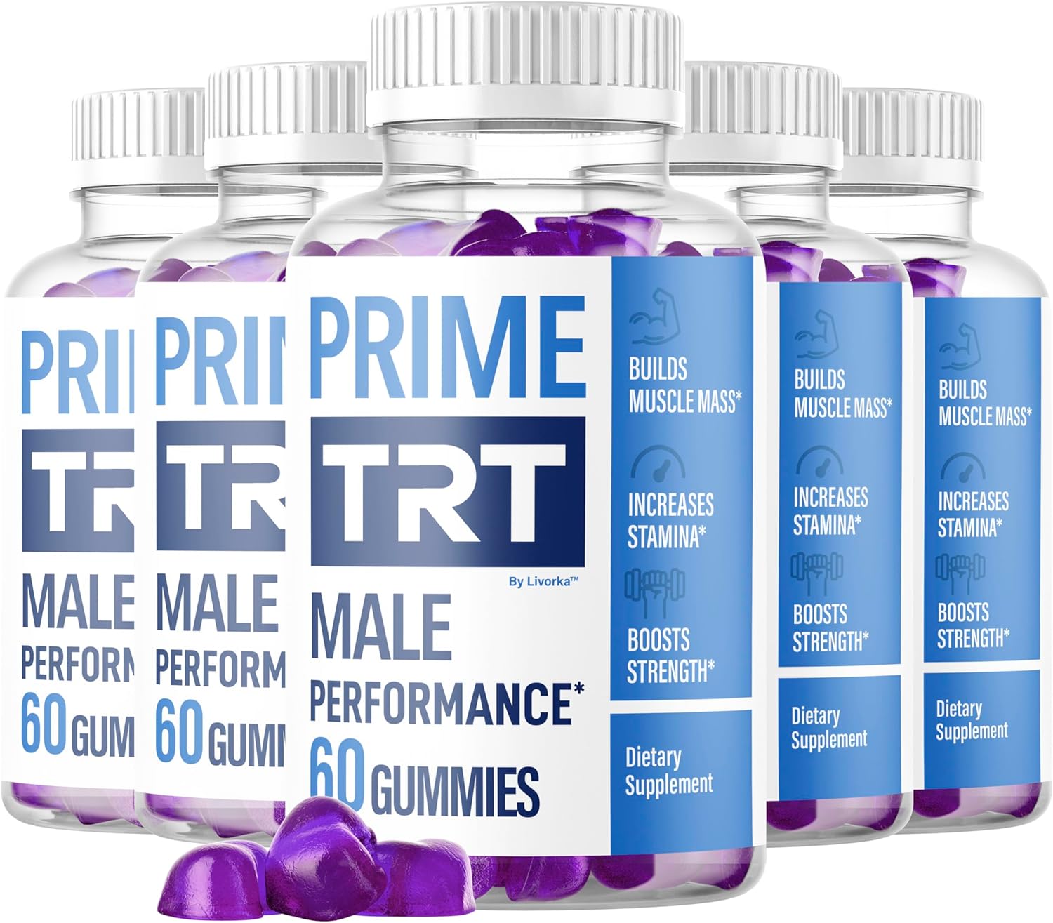 Amazon.com: (5 Pack) Prime TRT Gummies - Official PrimeTRT Advanced ...