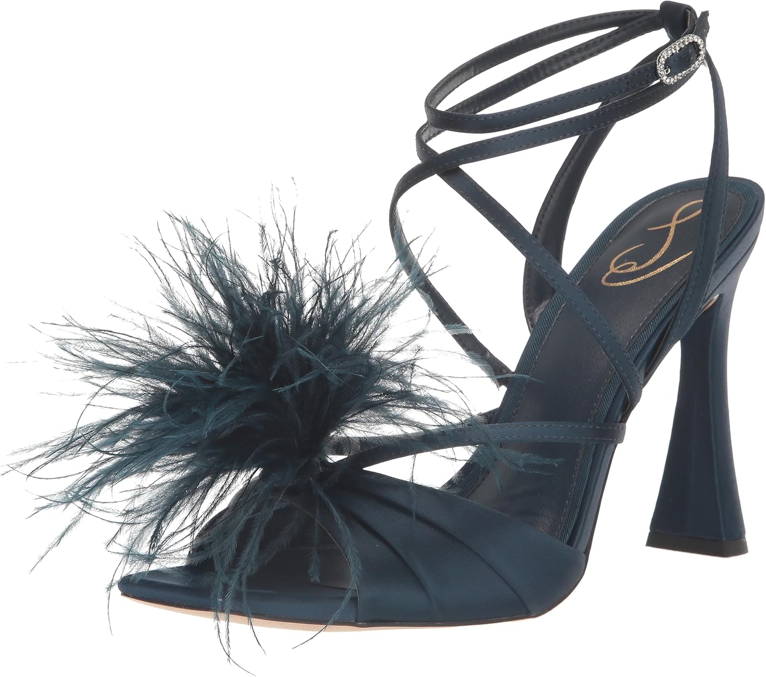 Amazon.com | Sam Edelman Layton Heeled Sandal Pacific Navy 5 Medium ...
