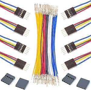 Amazon.com: Kidisoii Dupont 2.54mm Wire Male to Male Dupont Connector & 22AWG Pre-Crimped Cable ...