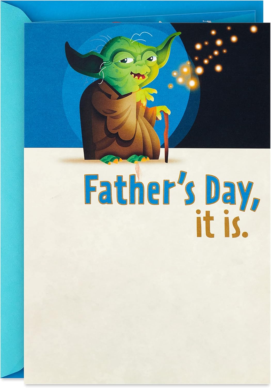 Amazon.com : Hallmark Star Wars Pop Up Fathers Day Card (Yoda ...