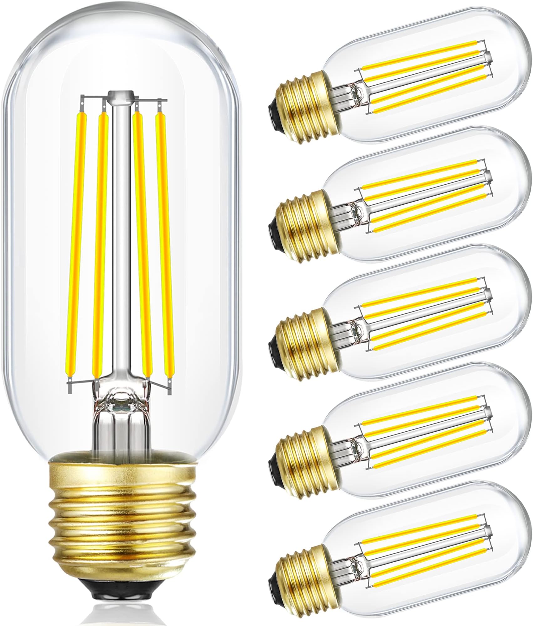 Leools E26 LED Bulb 6W Equivalent e26 led Bulb 60 Watt Warm White 2700K Frosted Glass Dimmable ...