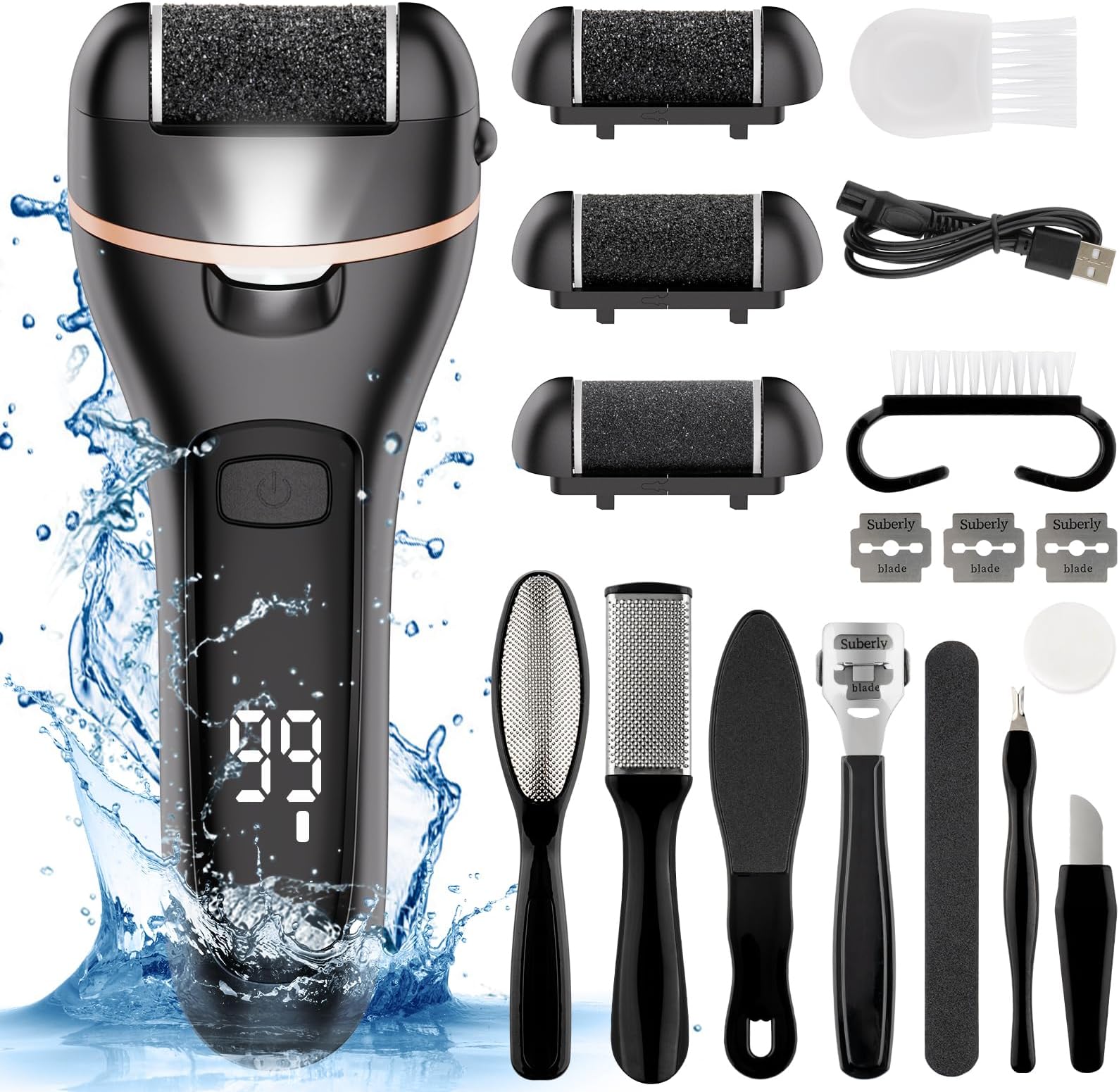 Amazon.com : Electric Foot Callus Remover- Long Service Time ...