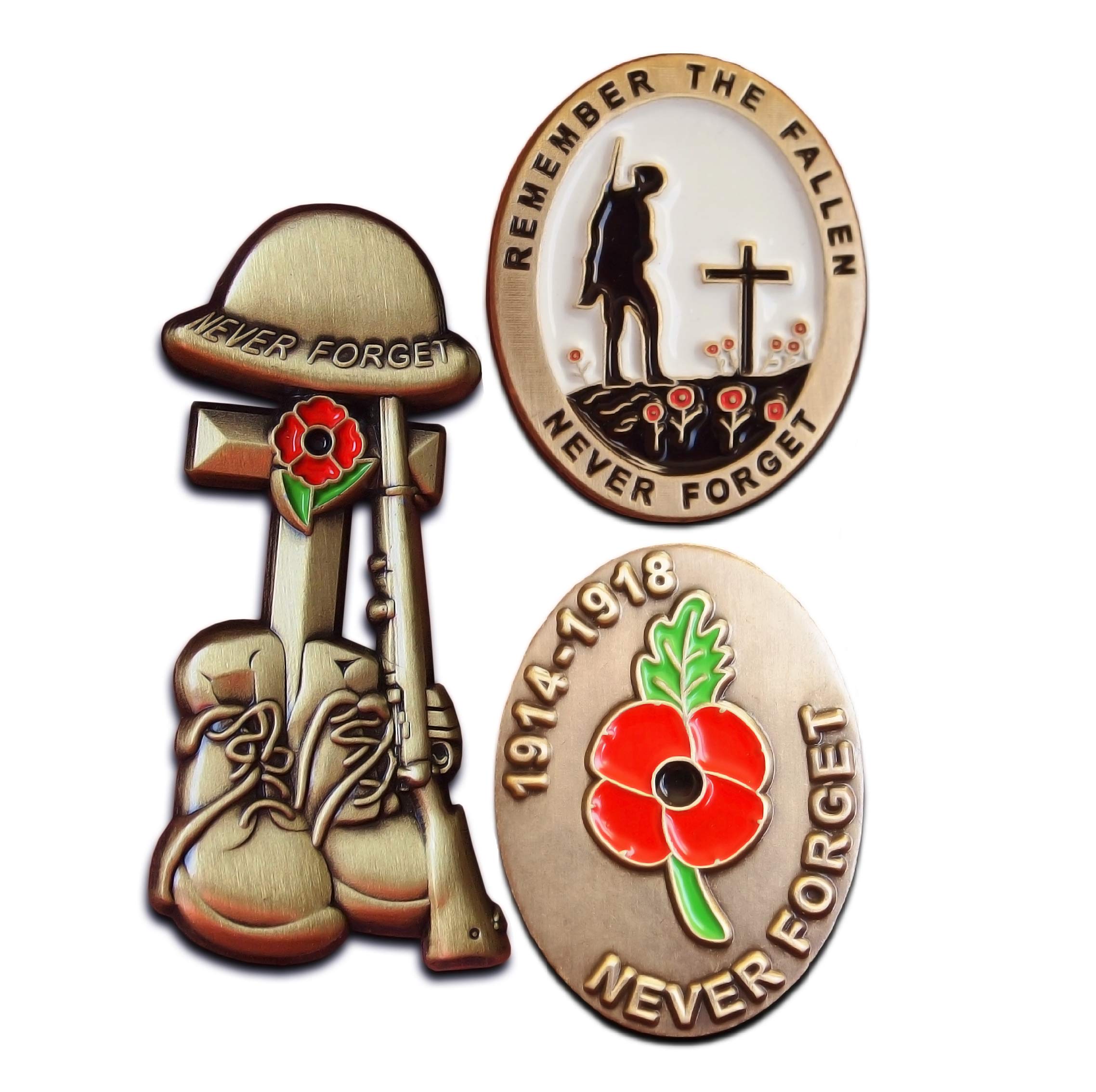 Buy Red Poppy Badge Set in Luxury Presentation Box Lest We Forget Pin ...