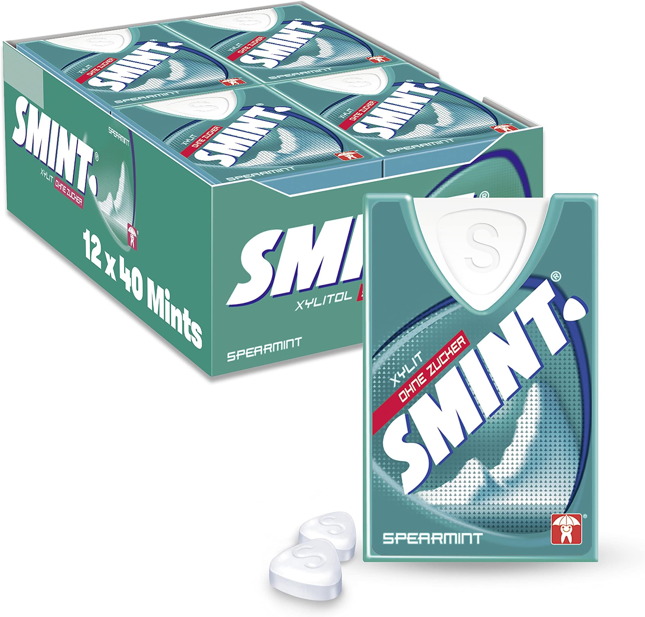 Amazon.com : Smint Spearmint Mint Candies - Pack of 12 : Grocery ...