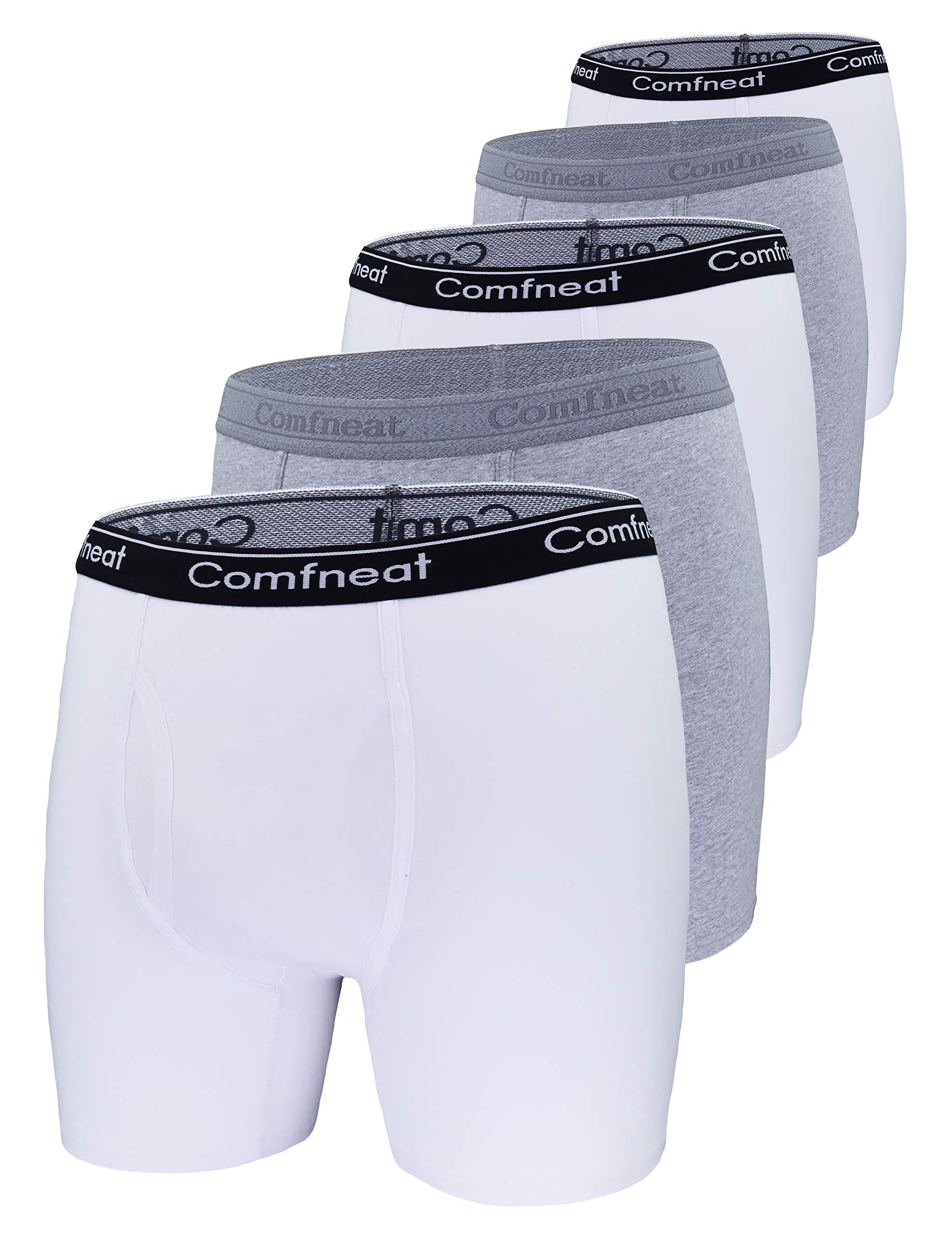 Snapklik.com : Comfneat Mens 5-Pack Big & Tall 3XL-7XL Boxer Briefs ...