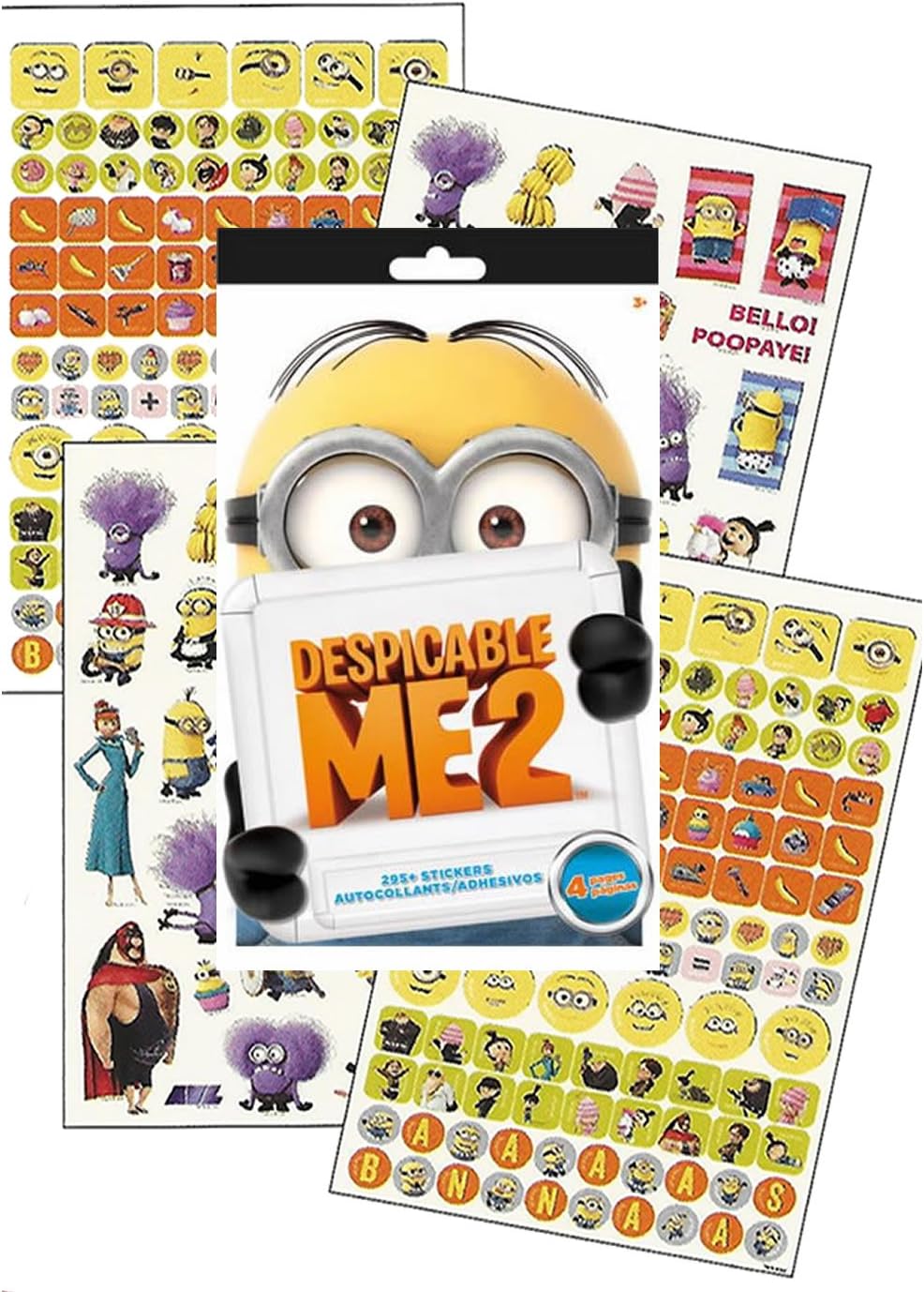 Amazon.com: Despicable Me Stickers 295+ Book : Toys & Games