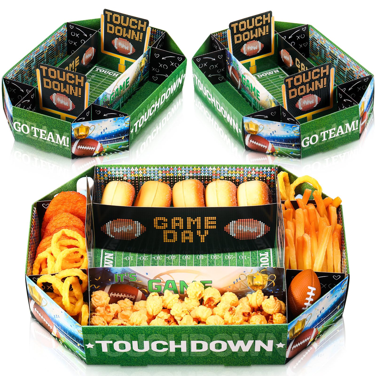 Amazon.com: Tiangrid 3 Pcs Football Party Supplies Kit, Large Tailgate ...