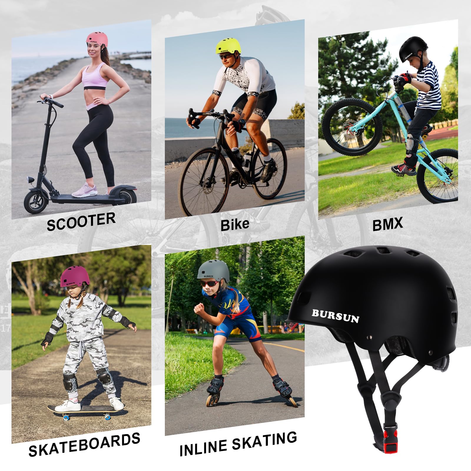 Snapklik.com : Bike Skateboard Helmet For Ages 5-8-14-16 Kids Youth ...