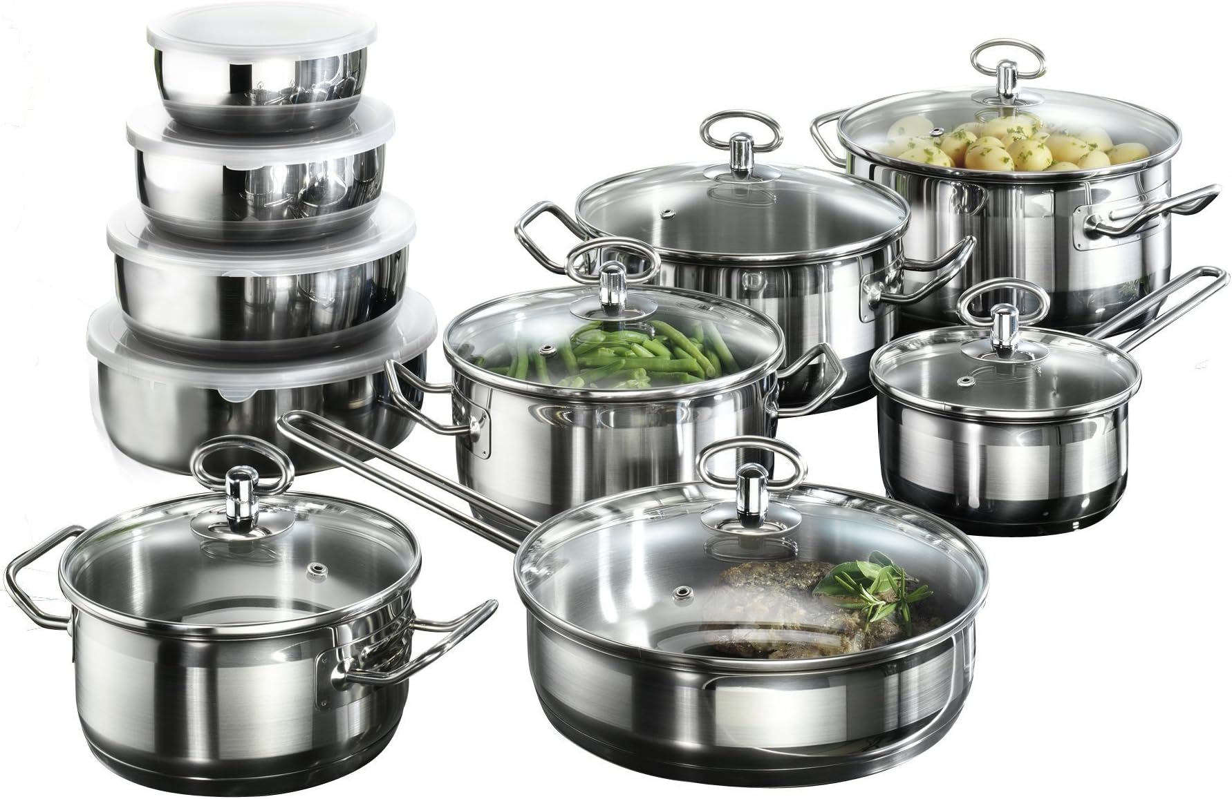 WMF Provence Plus Topfset Induktion 5-teilig, Kochtopf Set mit ...