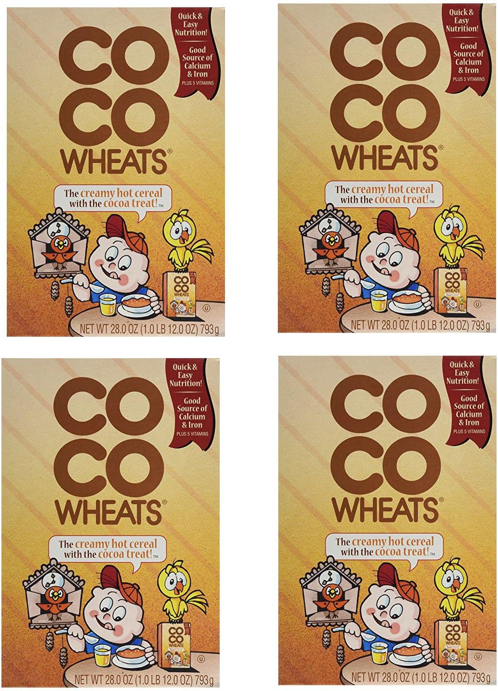 Amazon.com: CoCo Wheats Creamy Hot Cocoa Cereal, 28 oz : Grocery ...