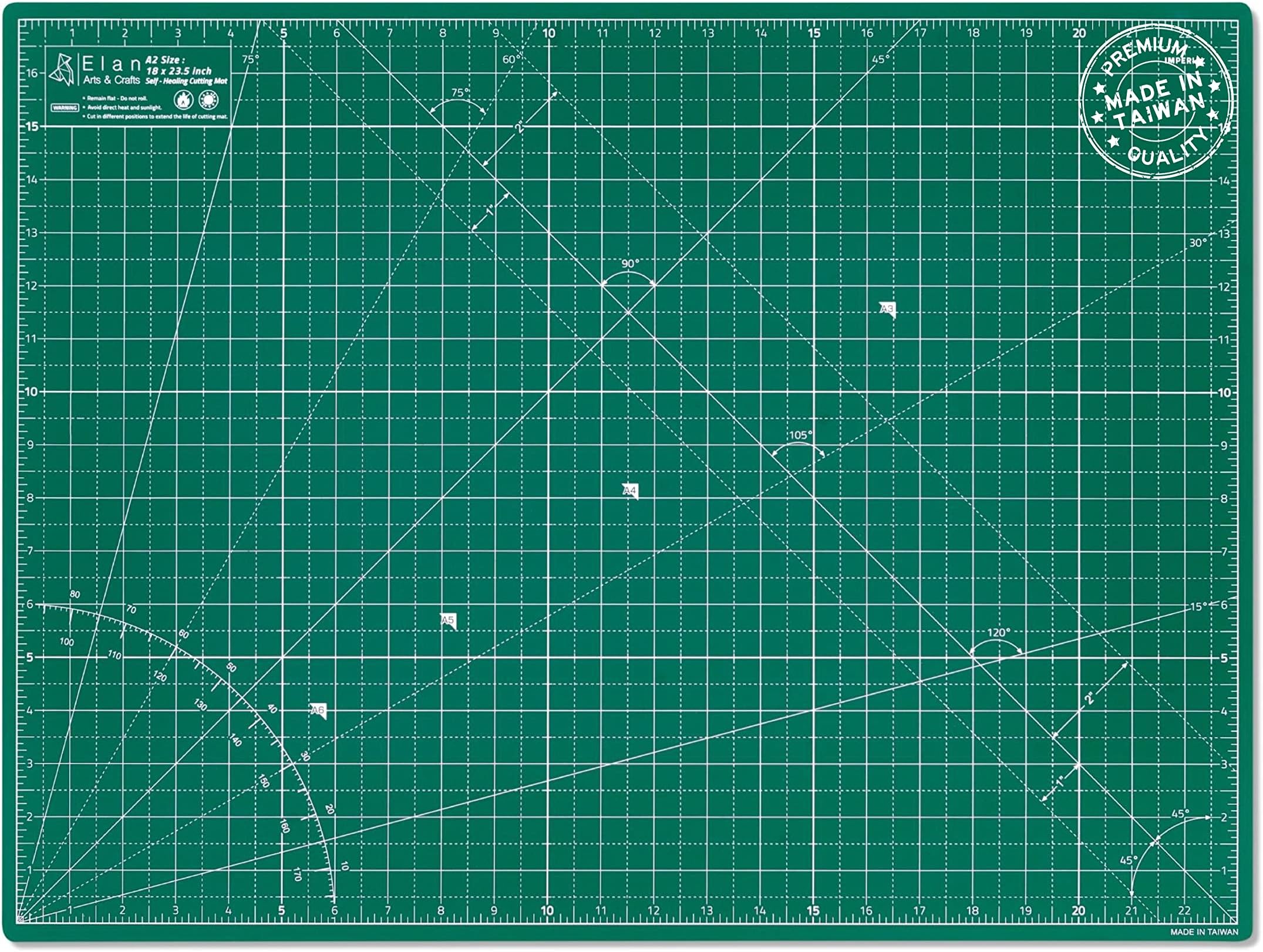 Self Healing Sewing Mat, Anezus 12" x 18" Rotary Cutting Mat Double ...