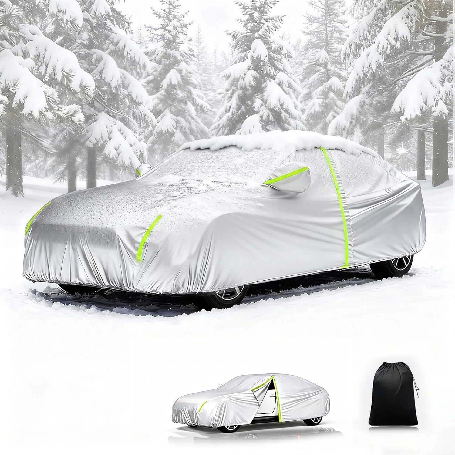 Waterproof Car Cover for VW Polo 3 6N Variant 1994-1999, All Weather Outdoor Car Cover Anti-Rain ...
