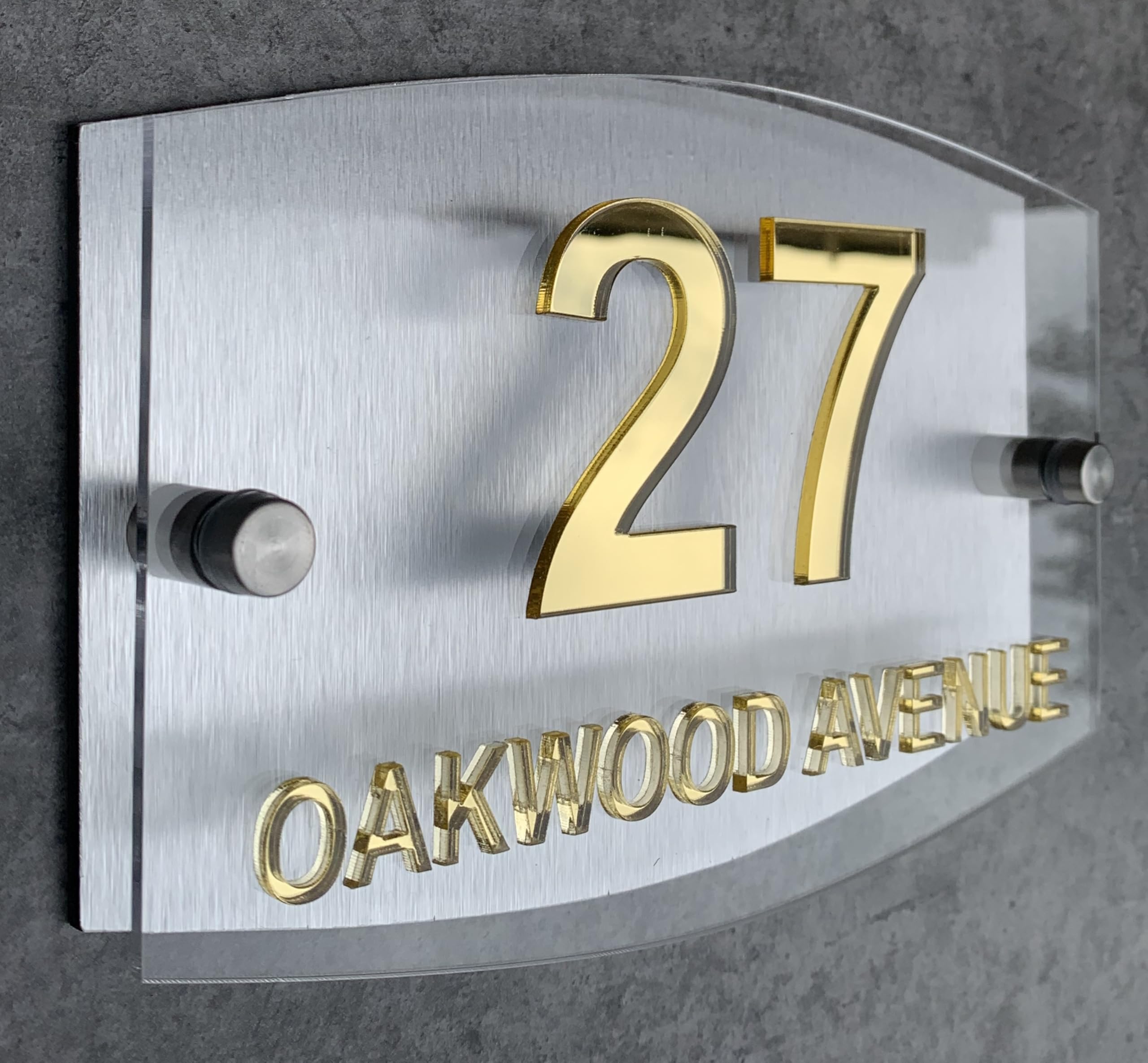 REAL 3D House Numbers Plaques Personalised 3D Door Numbers Street Names ...