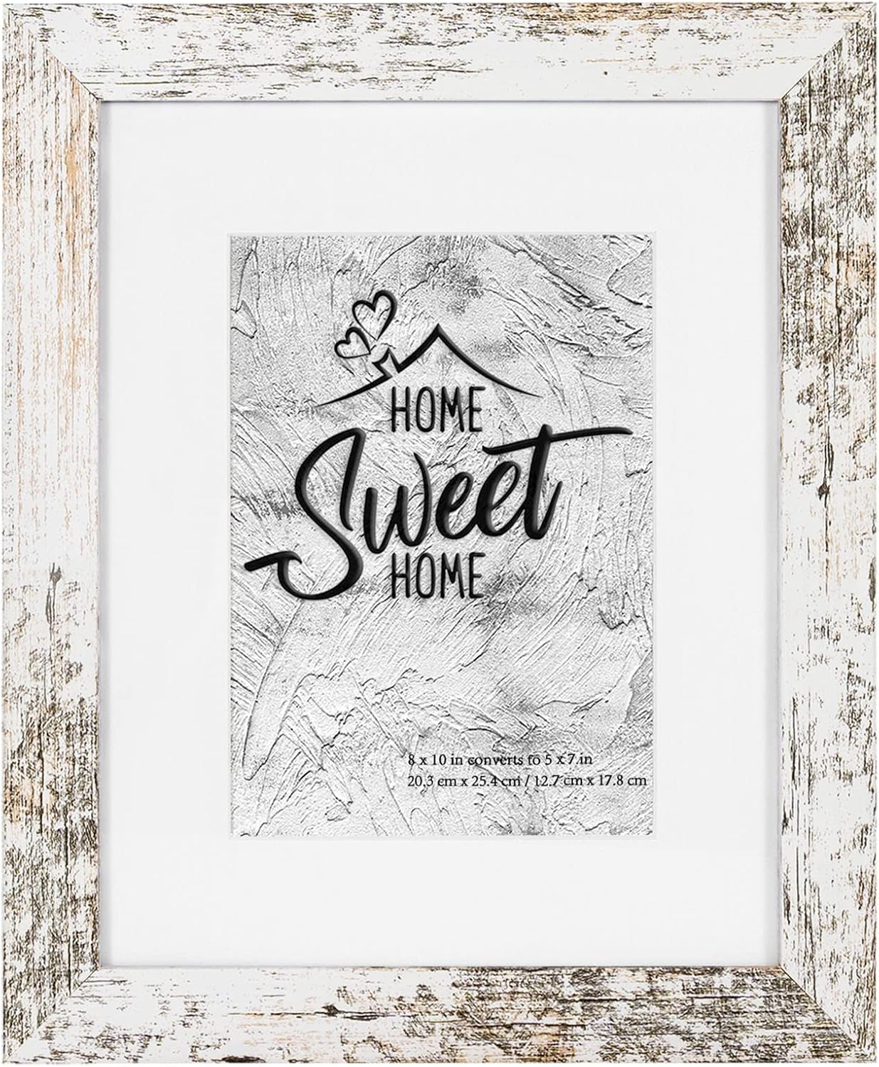Amazon.com - Califortree Rustic White 8x10 Picture Frame - Display ...