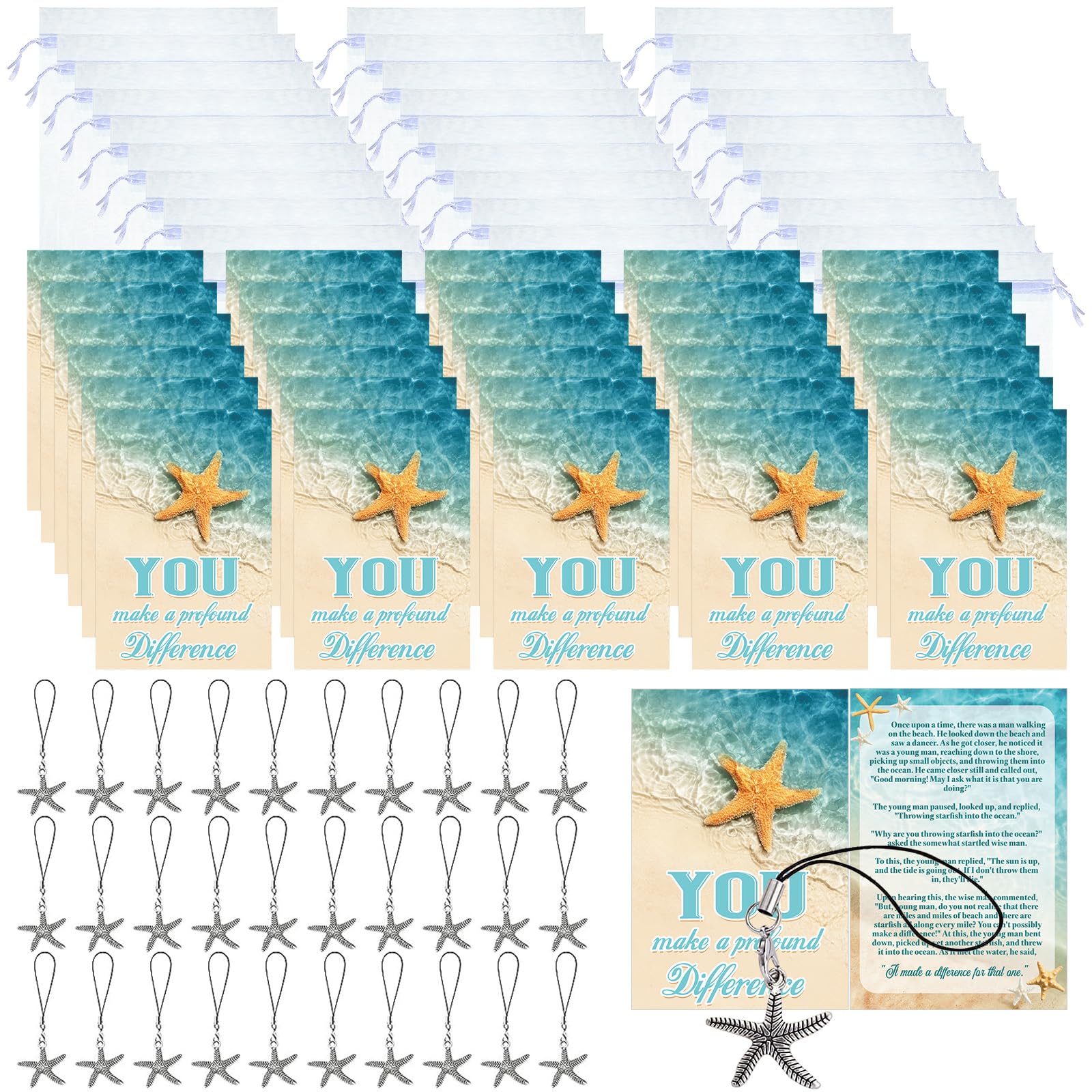 Snapklik.com : 30 Sets Employee Appreciation Gifts Bulk Starfish Story ...