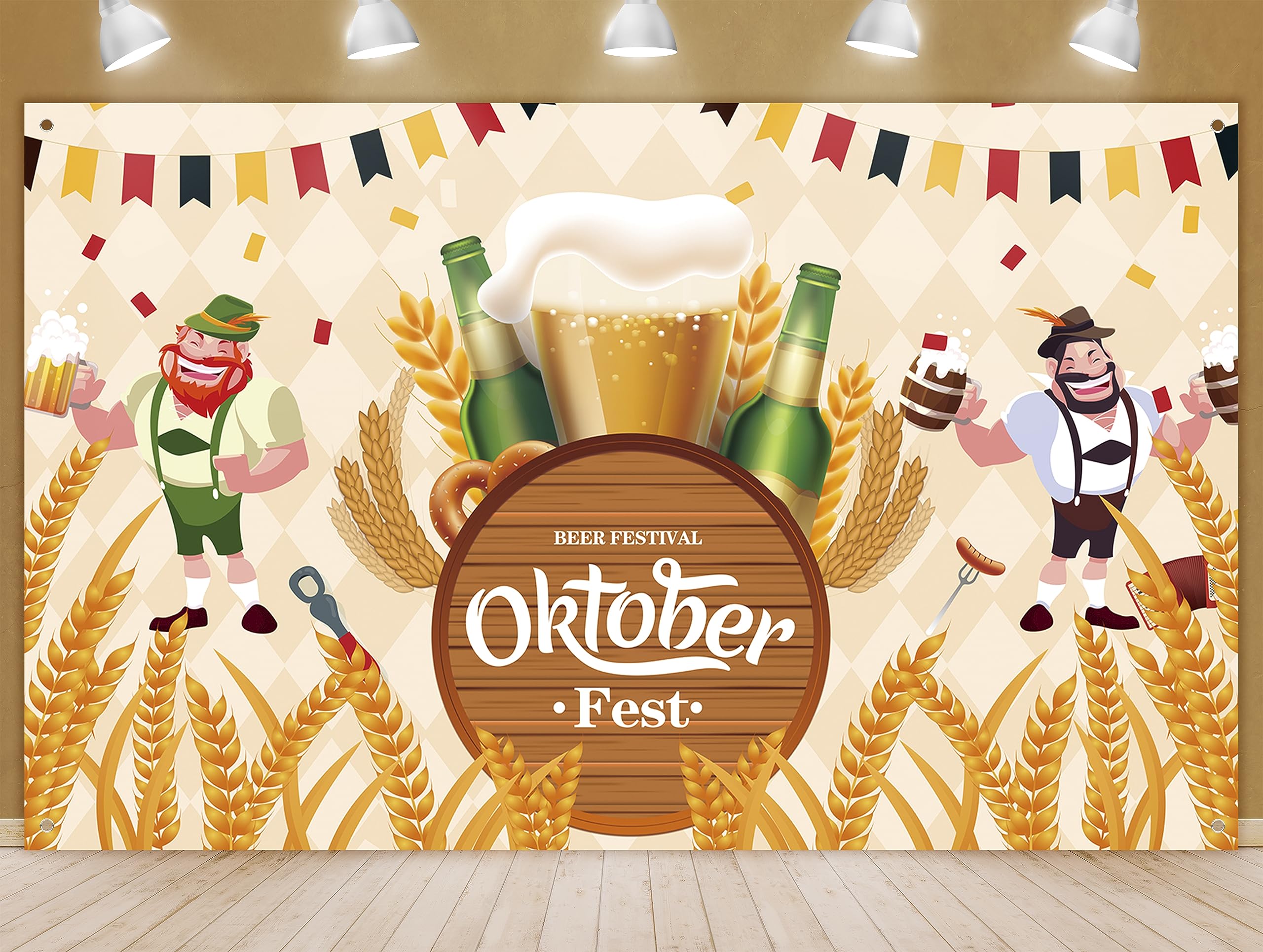 Amazon.com : Oktoberfest Party Backdrop - Bavarian German Beer Festival ...