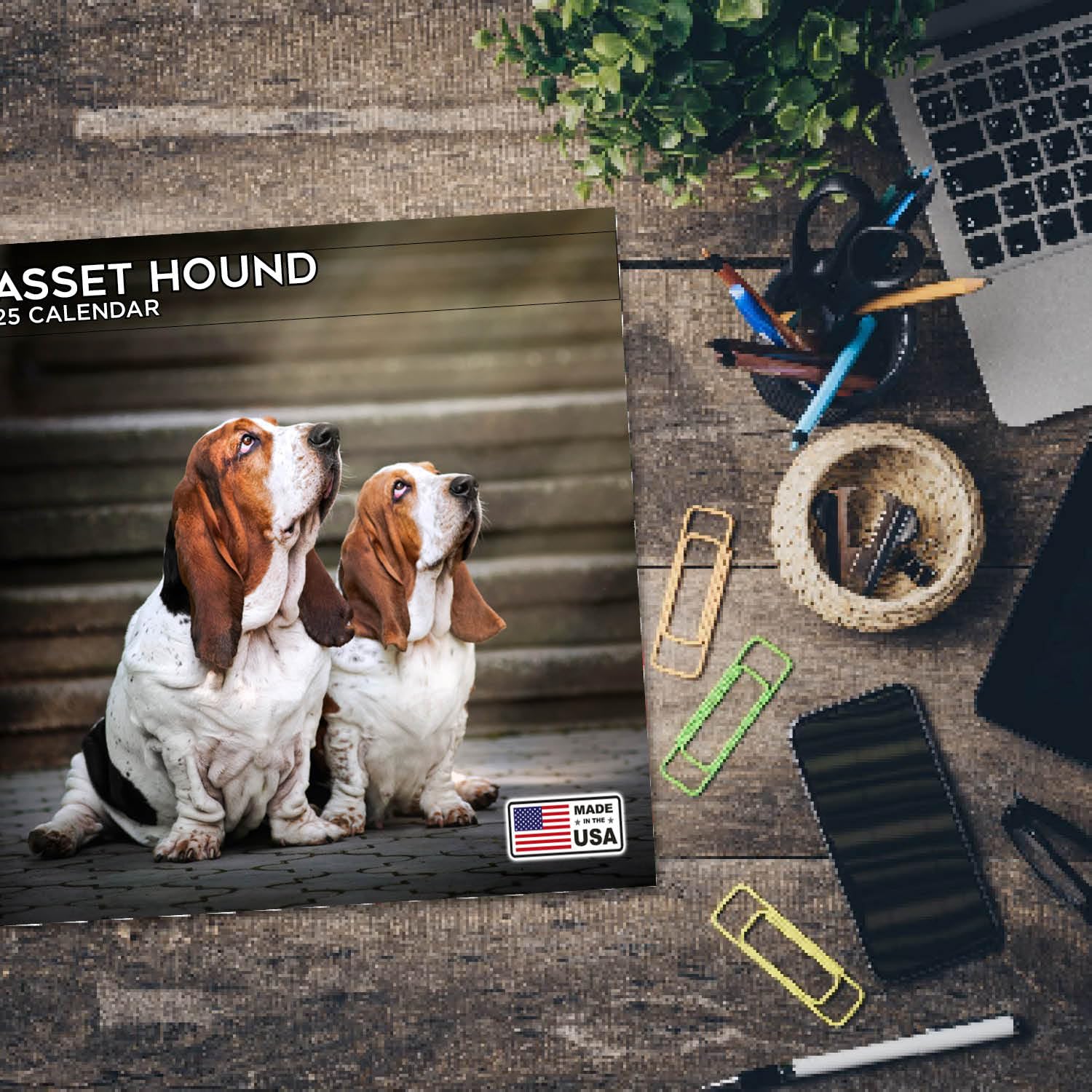 Snapklik.com : 2025 Basset Hound Calendar - Dog Breed Wall Calendar ...