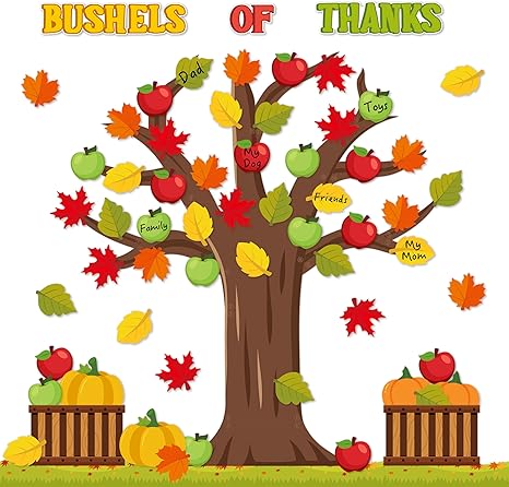 Amazon.com: BeYumi Fall Harvest Bulletin Board - 88Pcs Fall Bushels of ...