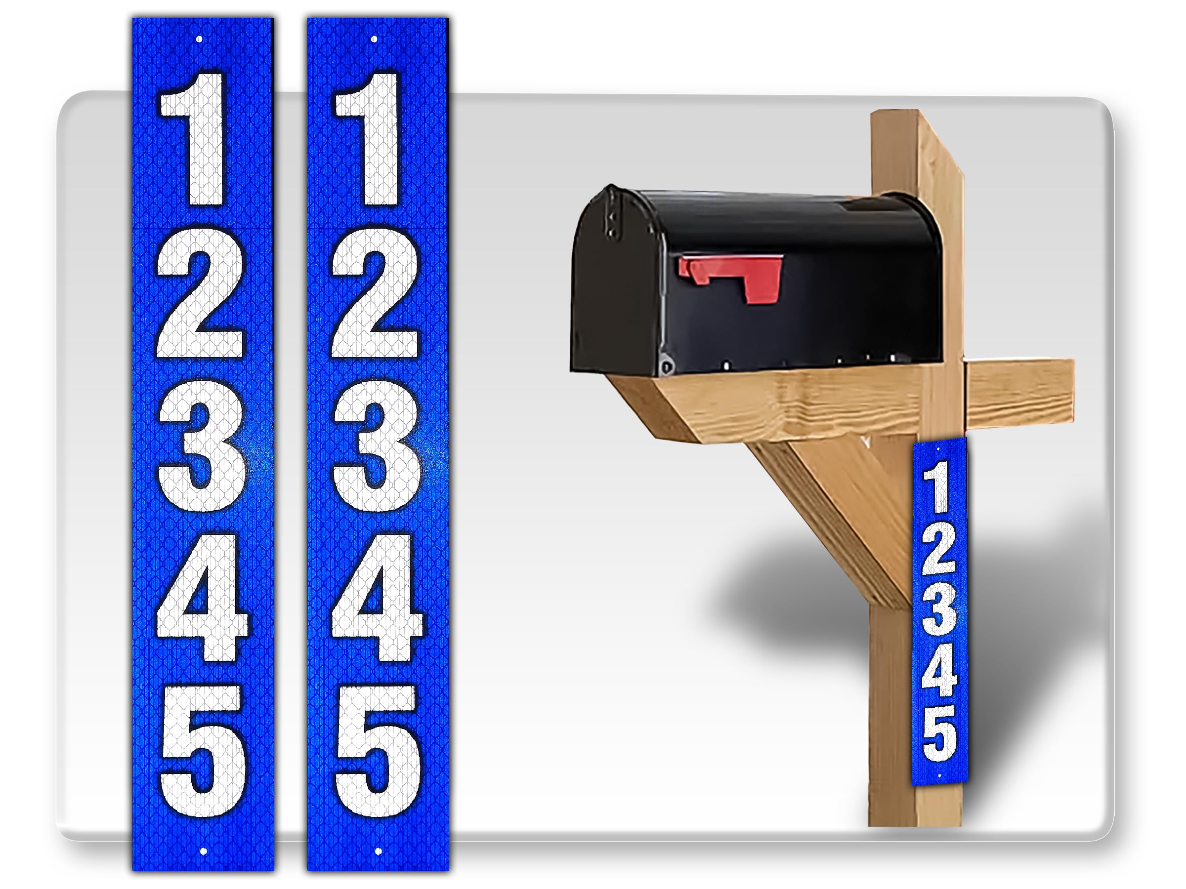 Amazon.com: Curb N Sign Mailbox Numbers Plaques - Made of Premium ...
