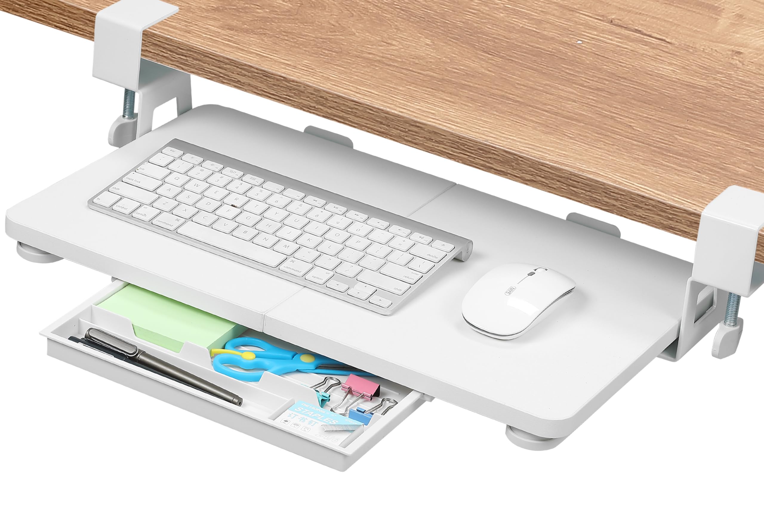 ETHU Keyboard Tray Under Desk, 19.7" X 11.81" Small Size Keyboard ...
