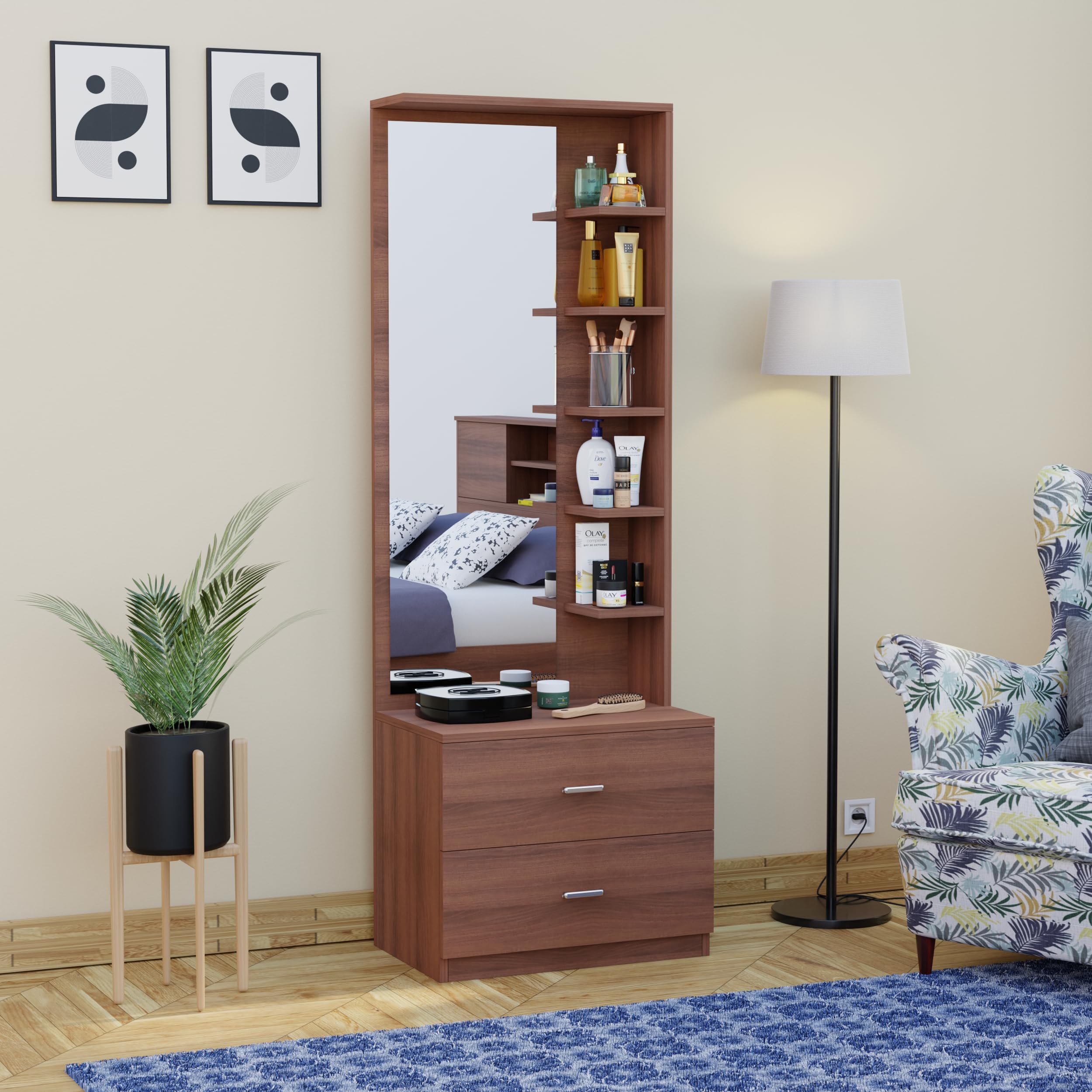 Studio Kook Bella Engineered Wood Dressing Table (Matte Finish ...