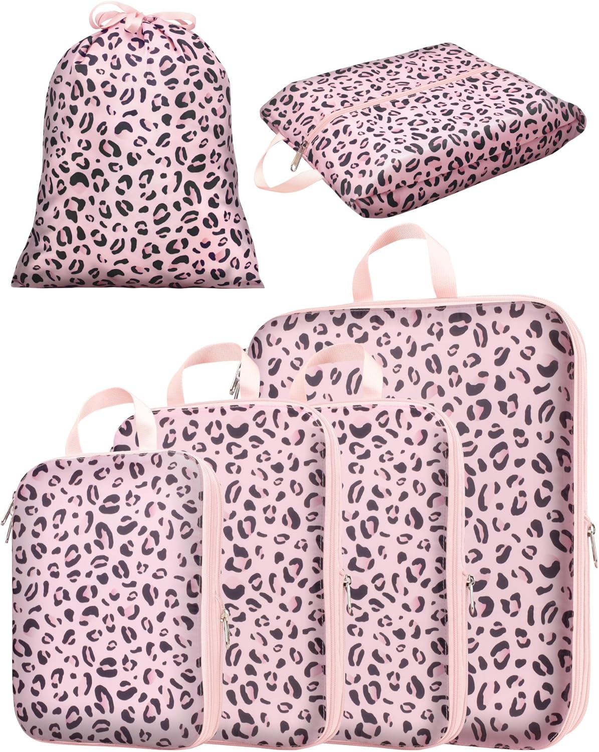 Compression Packing Cubes for Travel, Torrypack 6 Pcs Extensible ...