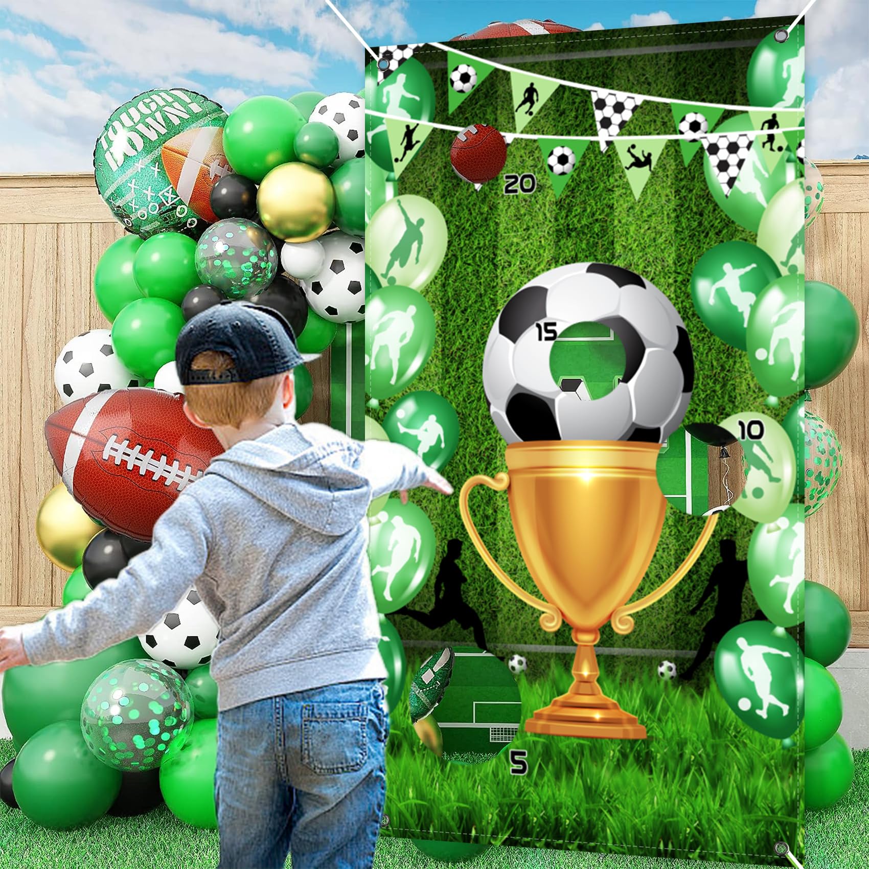 Snapklik.com : YongFoto Football Match Theme Toss Game Banner