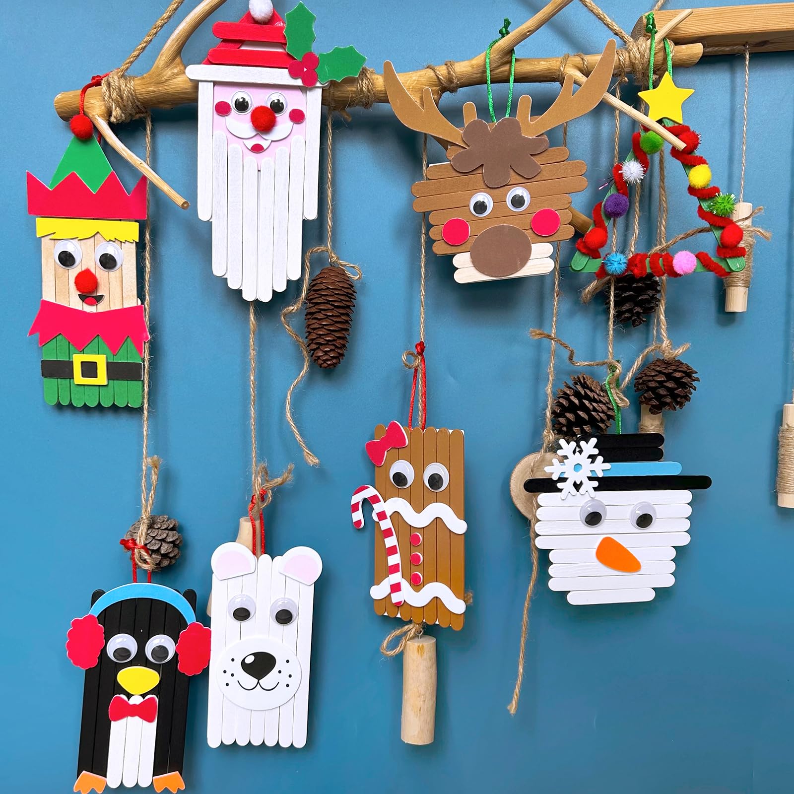Popsicle Stick Crafts For Christmas How To Make A Craft Stick Santa